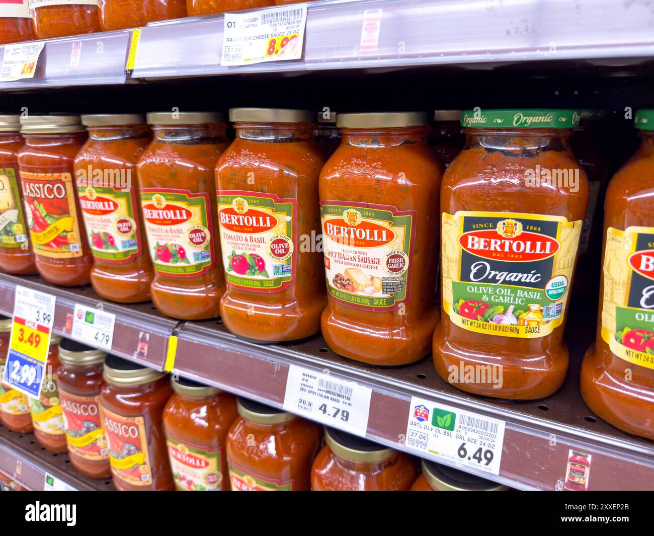 Los Angeles, California, United States - 04-14-2024: A view of several ...