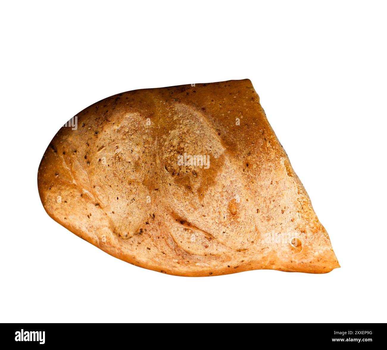 Bagel bread. Classic round wheat bread isolated on white background ...