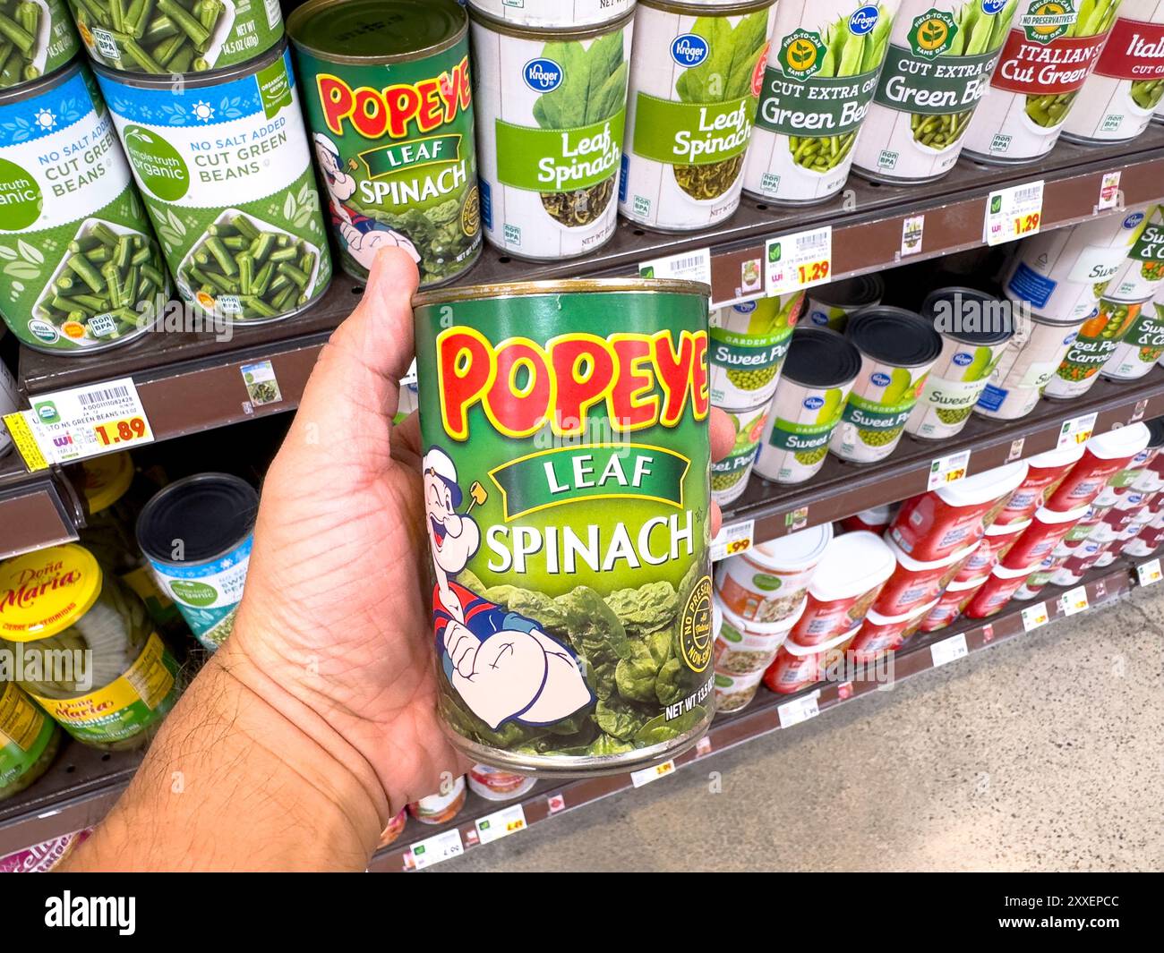 Spinach Popeye Can