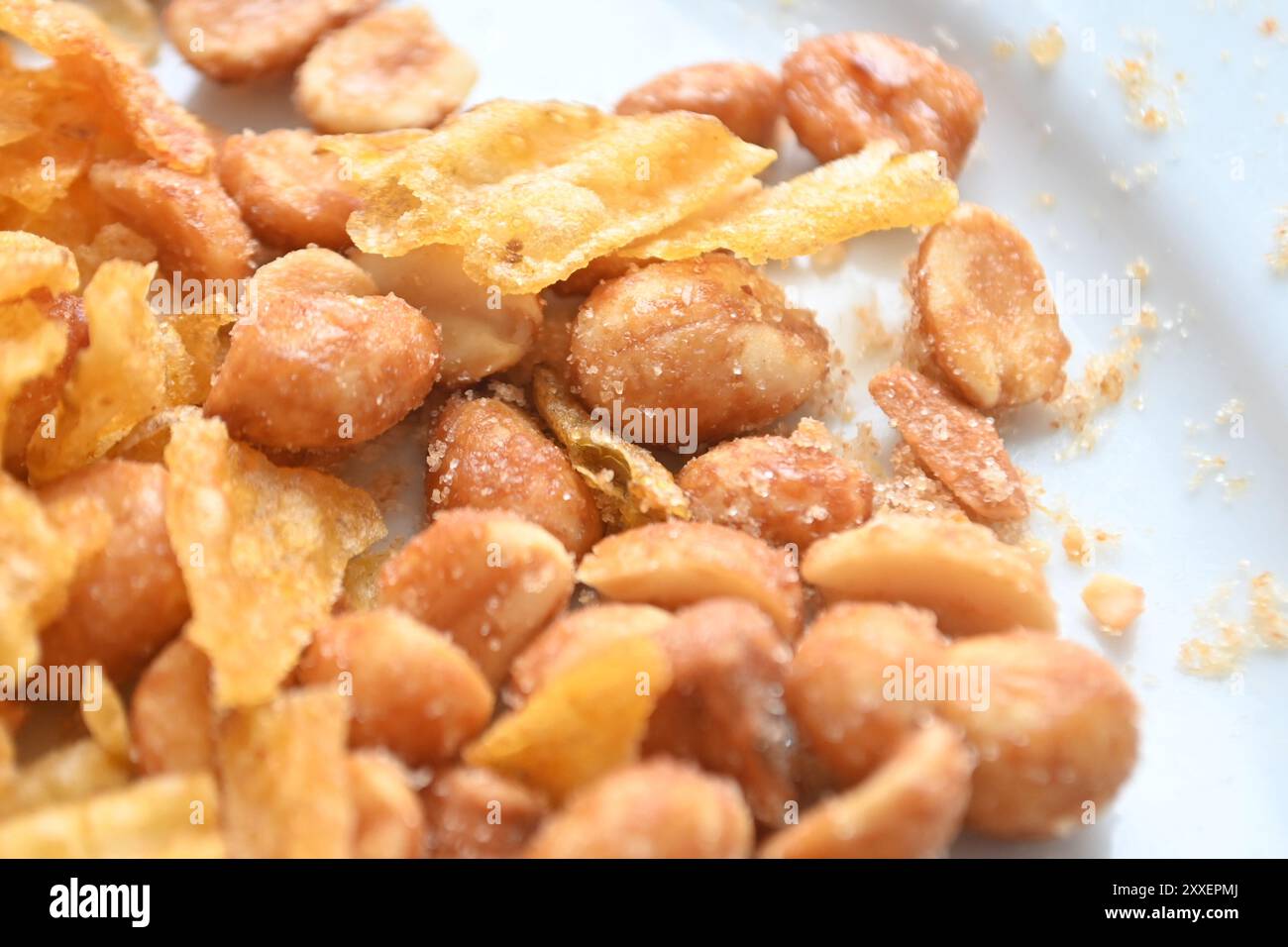 Potato chips peanuts snack hi-res stock photography and images - Alamy