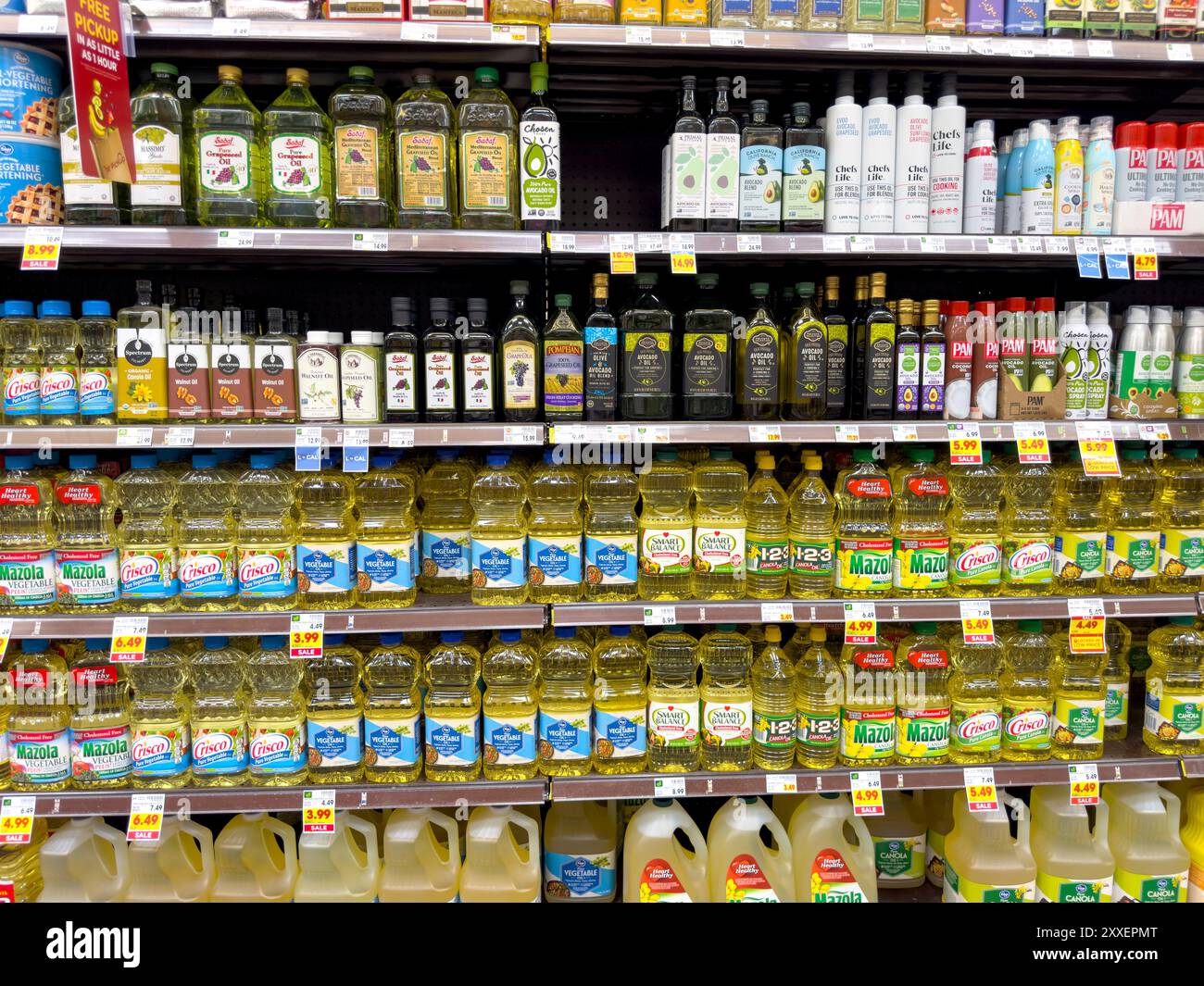 Los Angeles, California, United States - 04-14-2024: A view of several ...