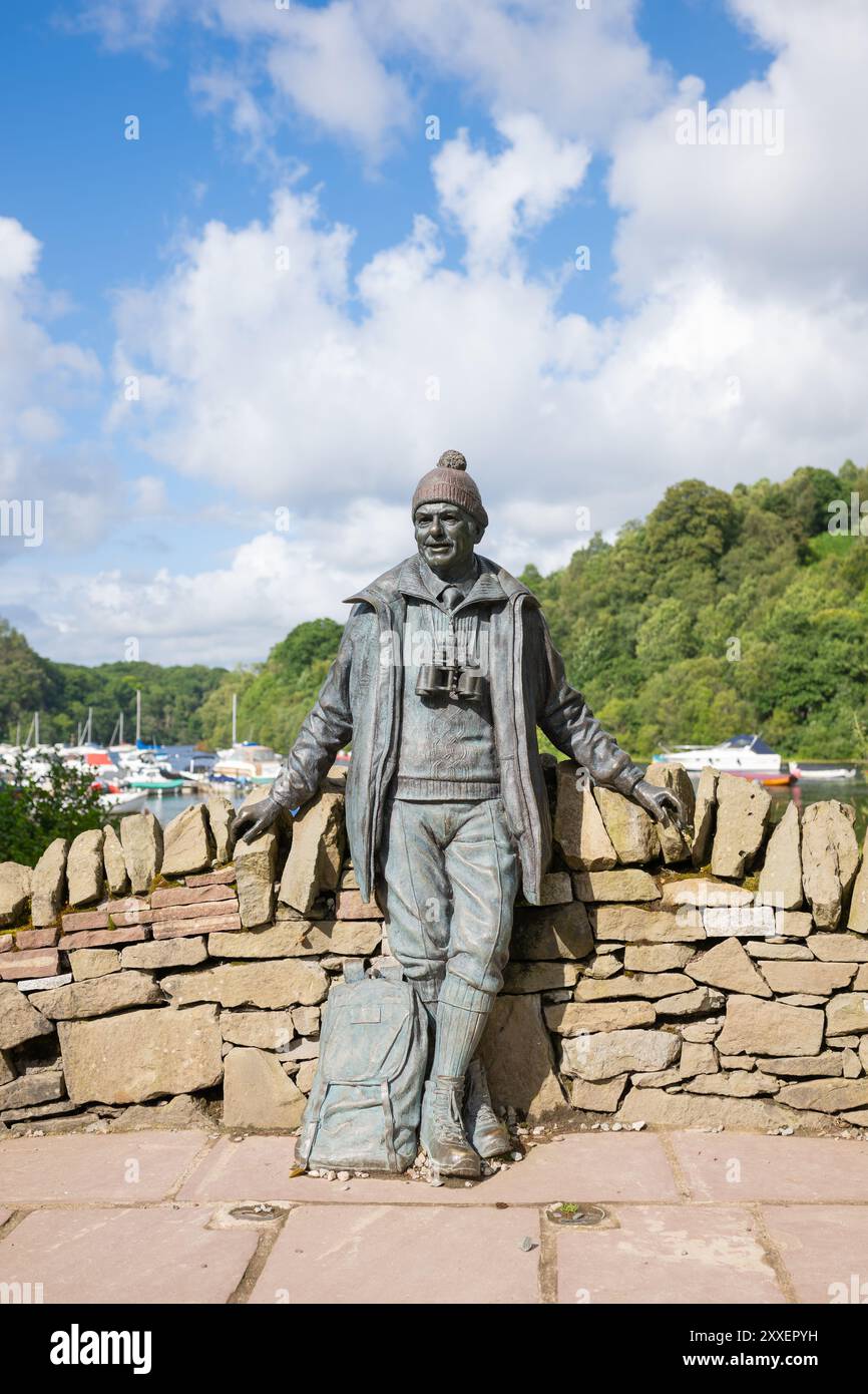 Tom Weir statue, Balmaha, Loch Lomond, Scotland, UK Stock Photo - Alamy