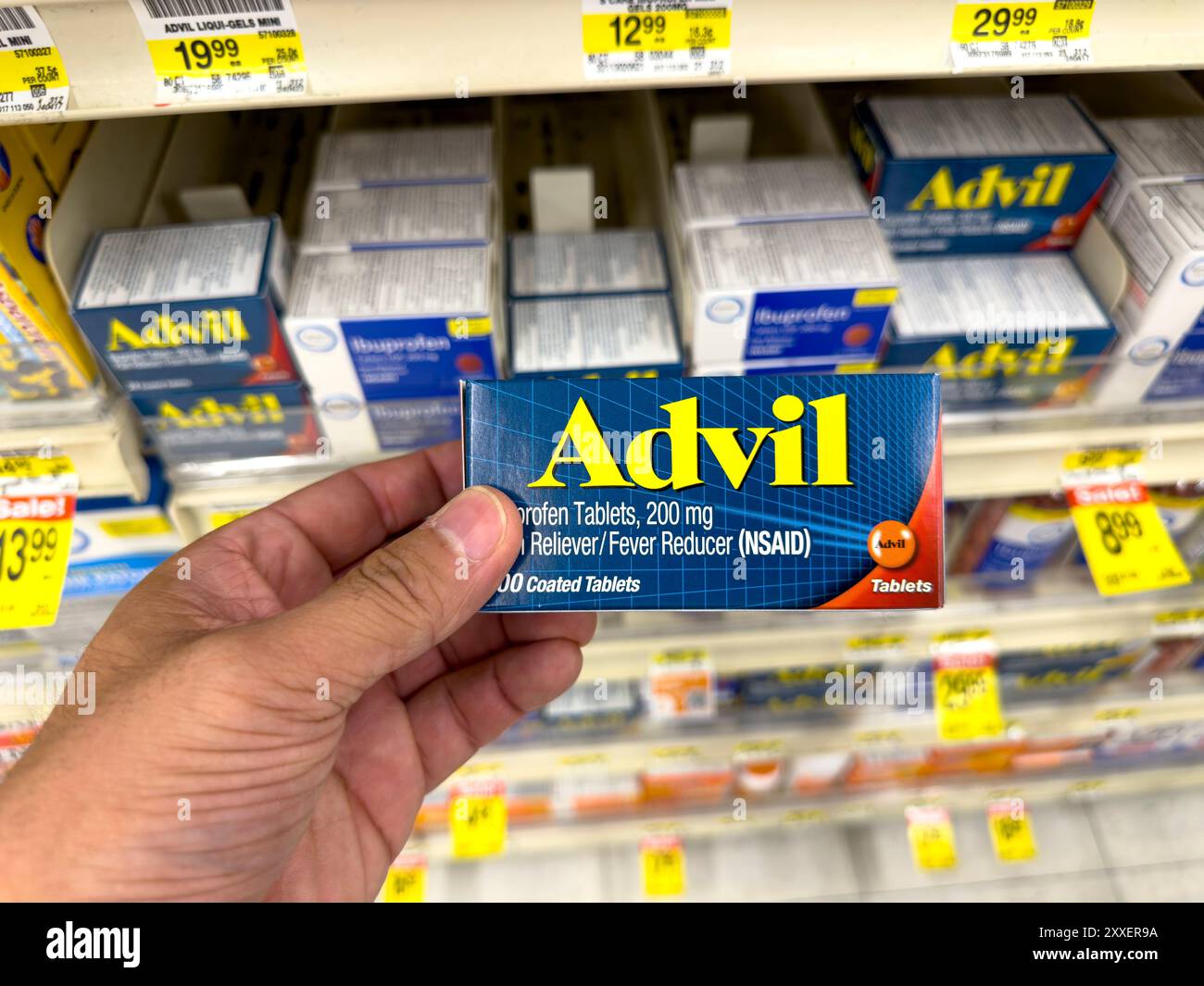 Los Angeles, California, United States - 04-14-2024: A view of a hand ...