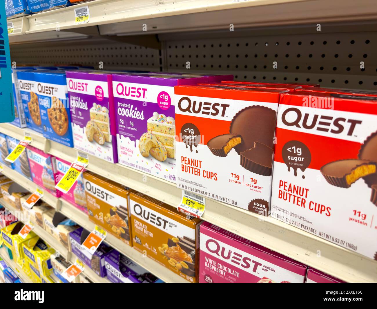 Los Angeles, California, United States - 04-14-2024: A view of several ...