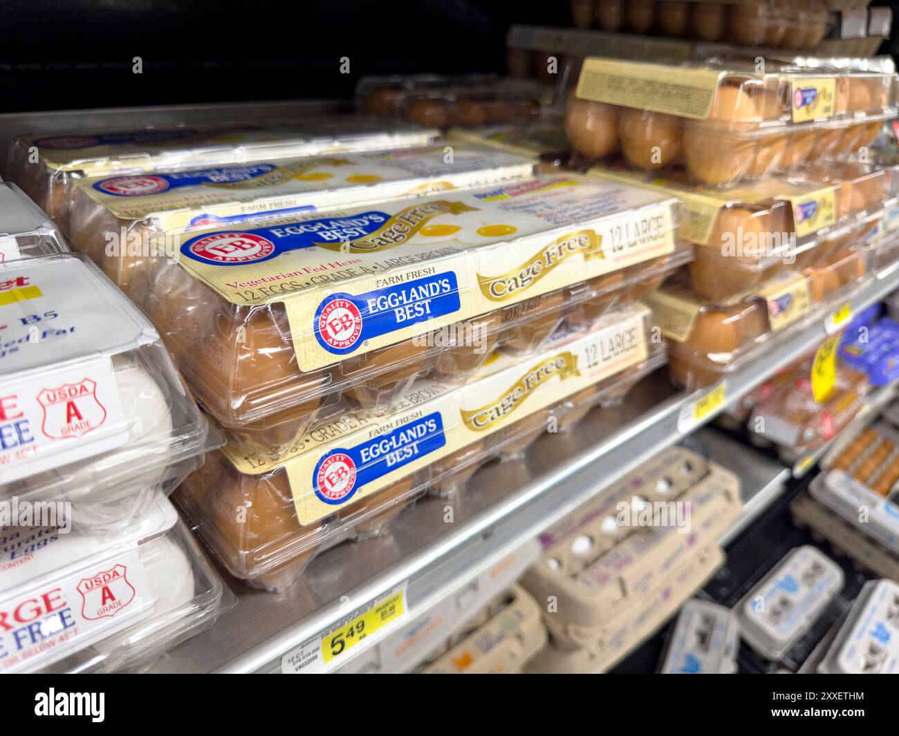 Los Angeles, California, United States - 04-14-2024: A view of several ...