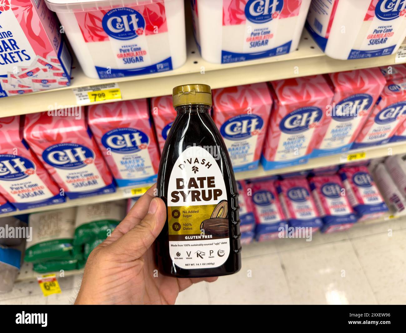 Los Angeles, California, United States - 04-14-2024: A view of a hand ...