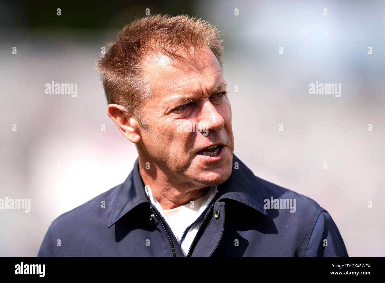 Sky Sports presenter and former cricket player Ian Ward during lunch on ...
