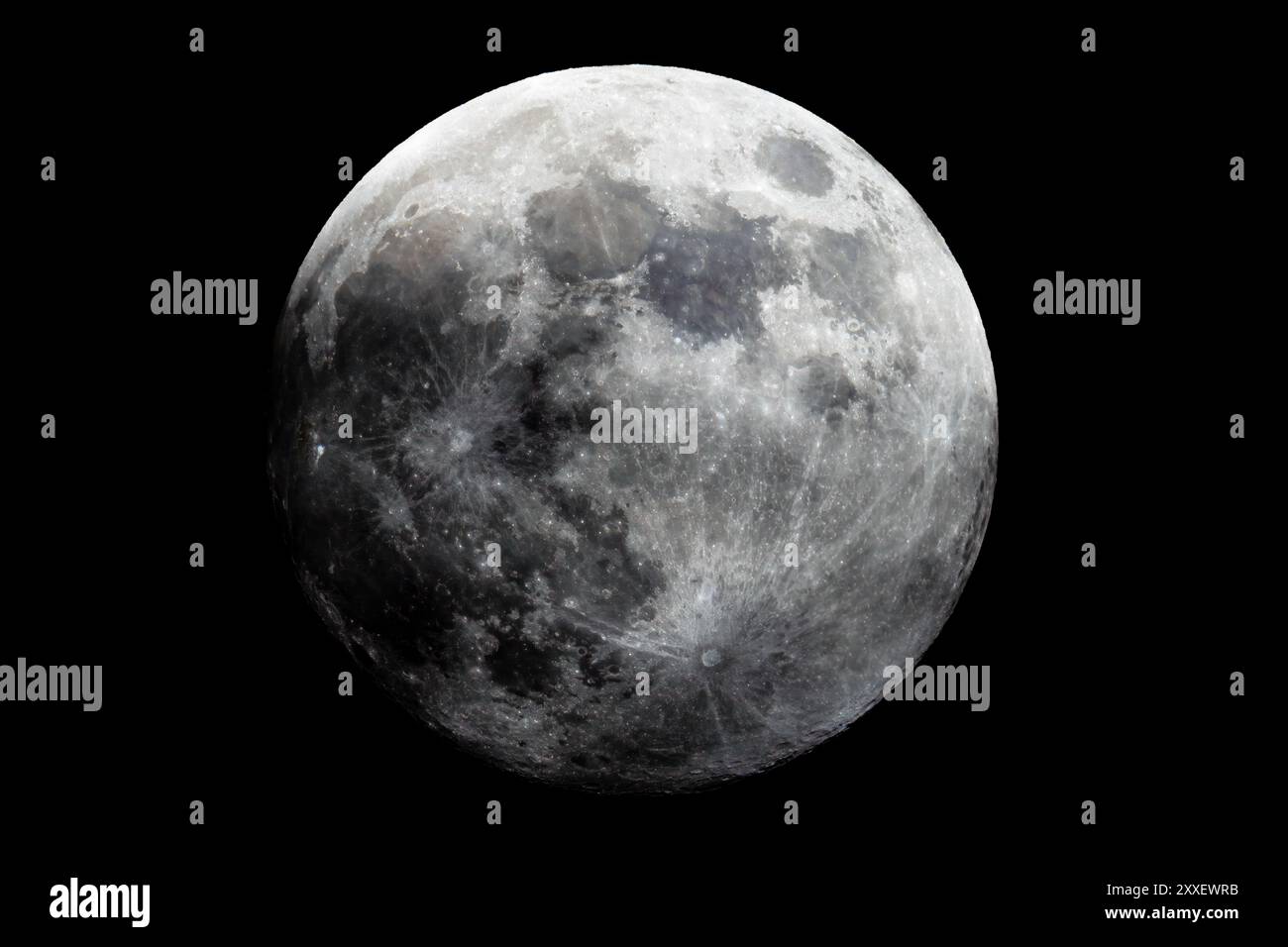 Behold the stunning full moon that shines brightly against the dark ...