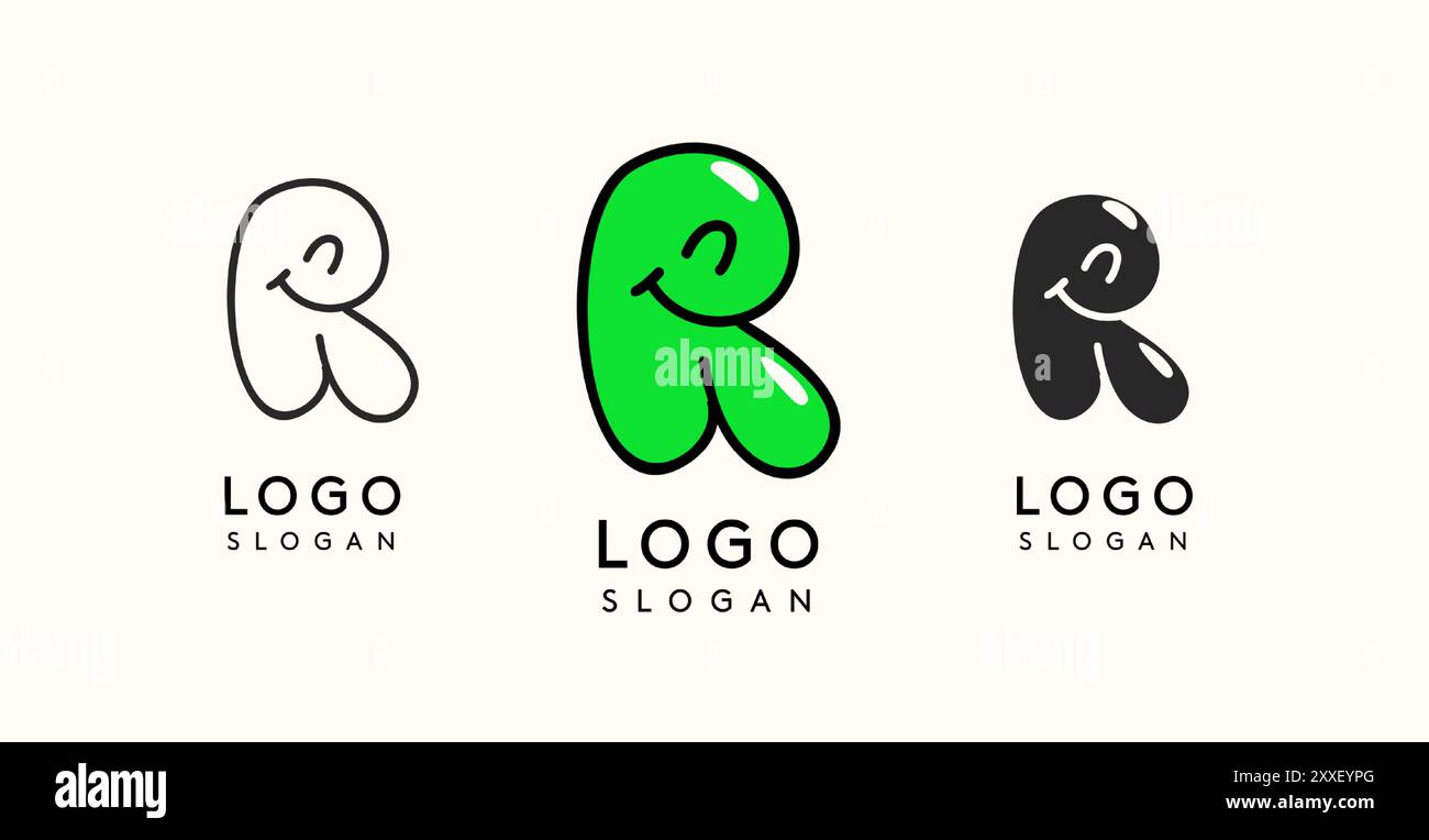 Cartoon letter r hi-res stock photography and images - Alamy