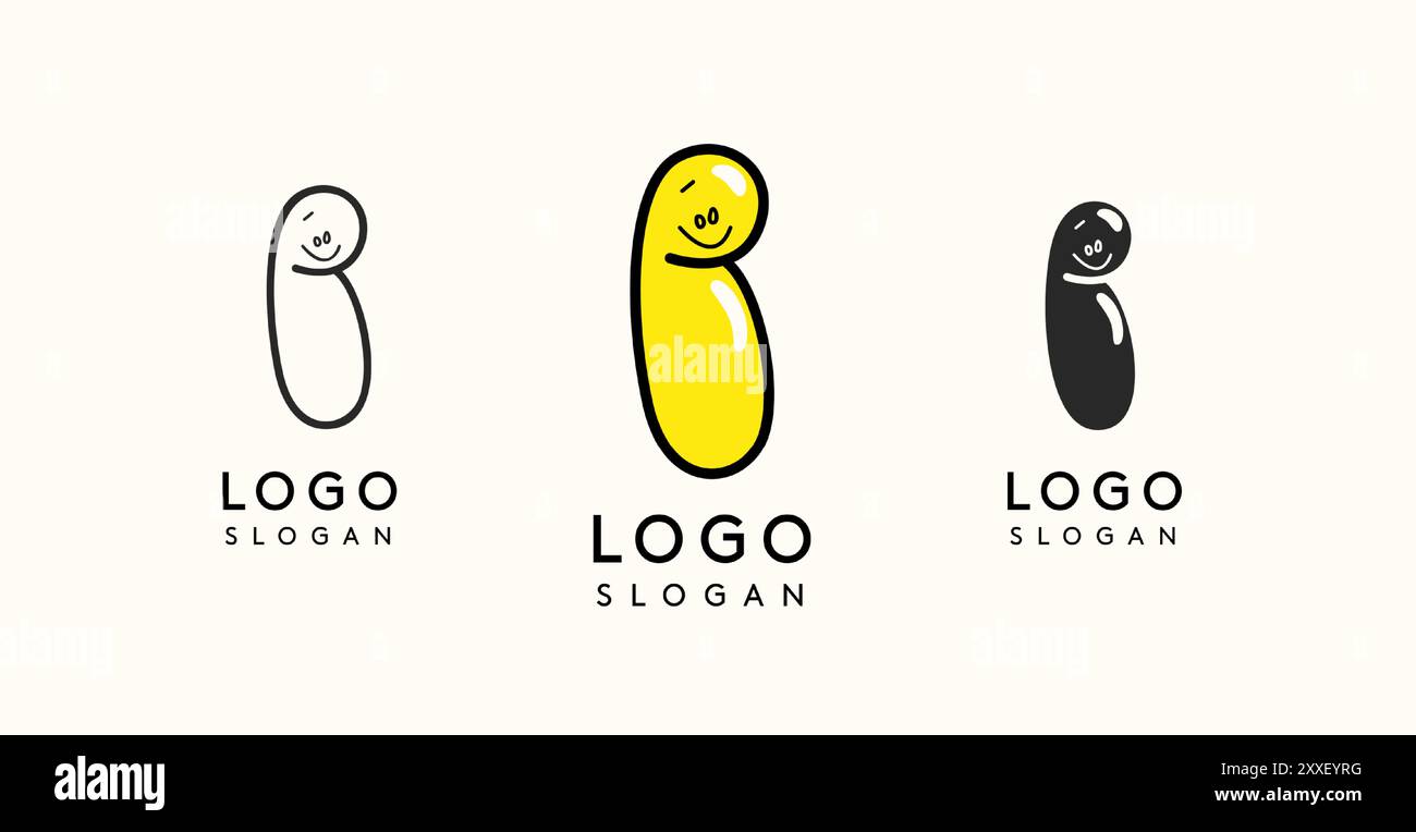 Playful cartoon letter I with glossy, bubbly appearance, available in ...