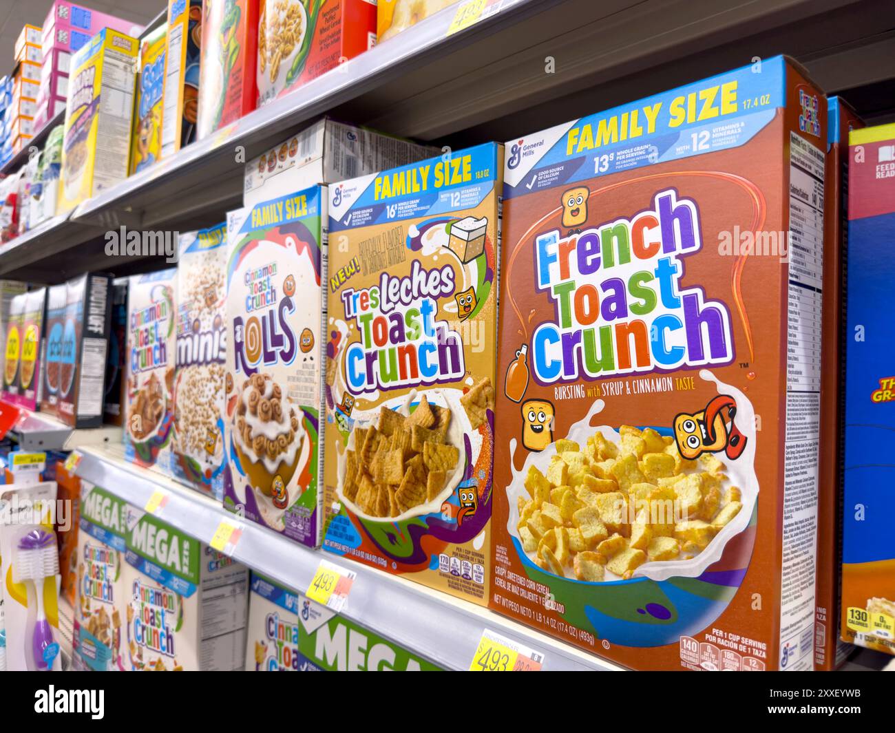 Los Angeles, California, United States - 04-14-2024: A view of several ...