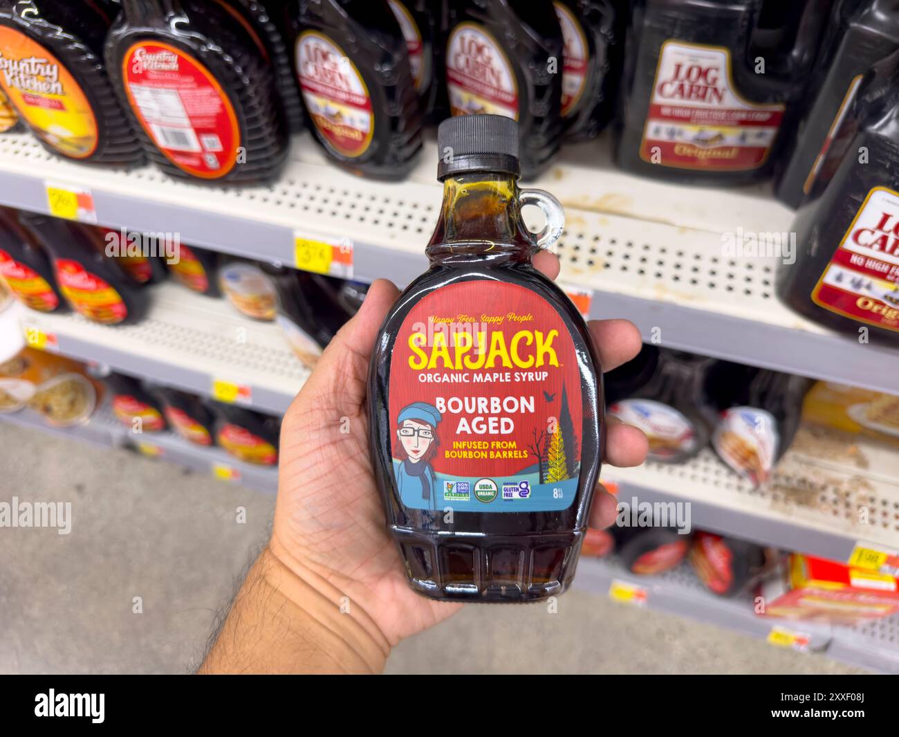 Los Angeles, California, United States - 04-14-2024: A view of a hand ...