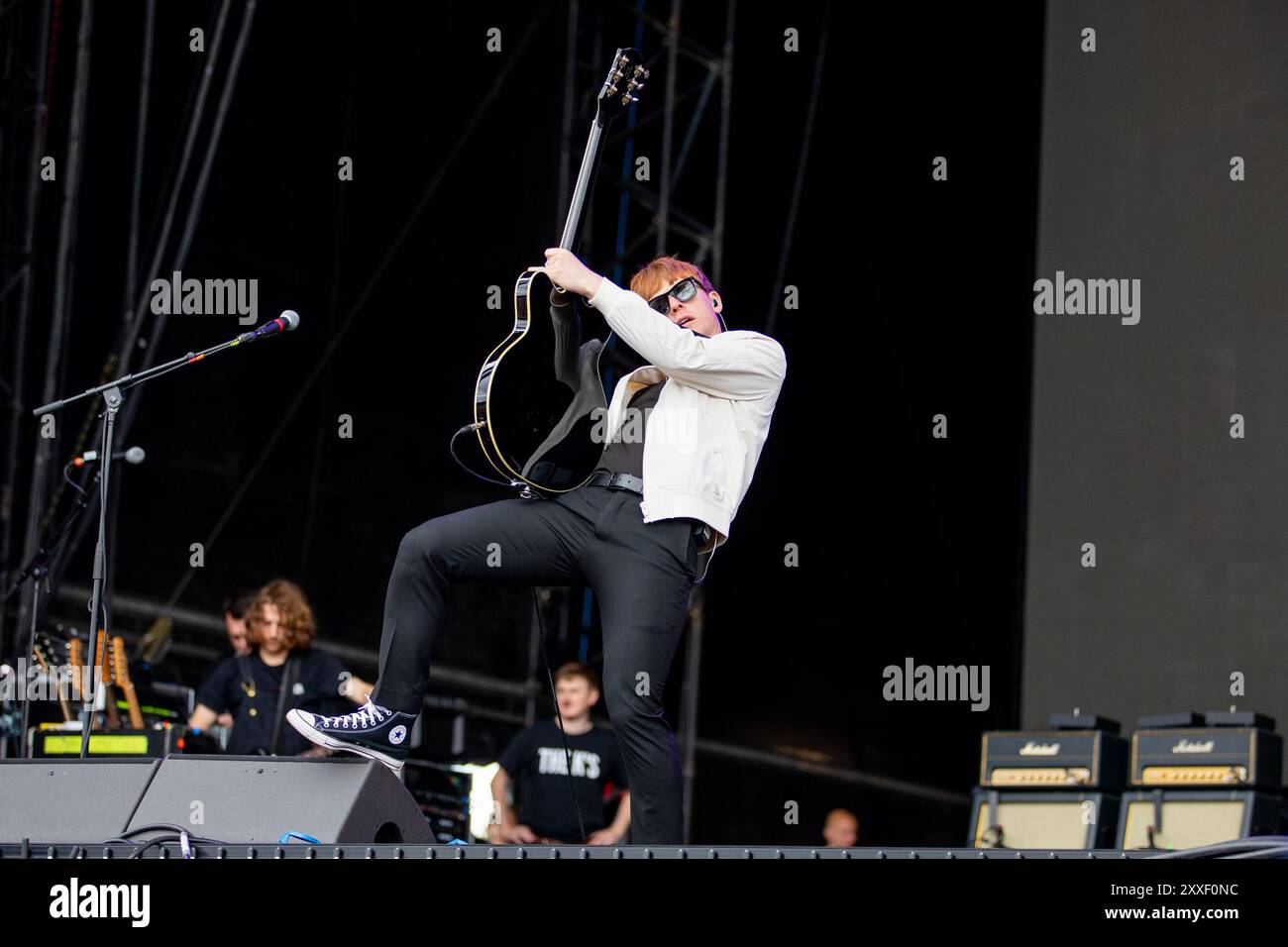 Leeds, England, 24th August, 2024. The K's playing the Main Stage at ...