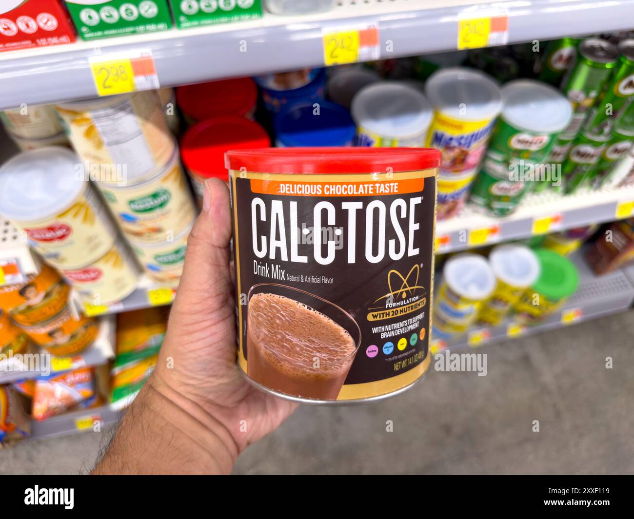 Los Angeles, California, United States - 04-14-2024: A view of a hand ...