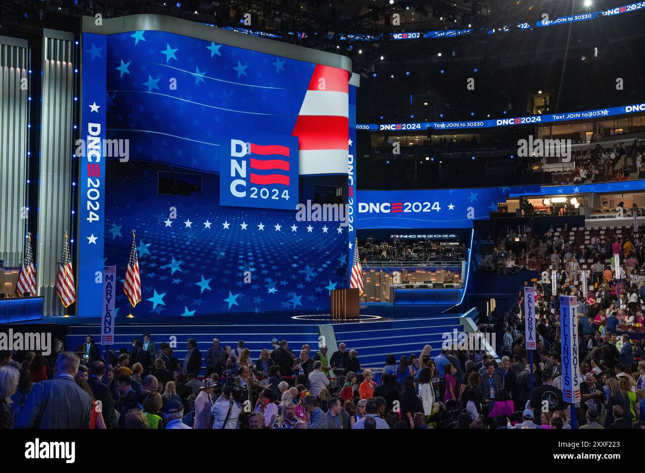 Chicago, Illinois USA - 08-21-2024: Democratic National Convention ...