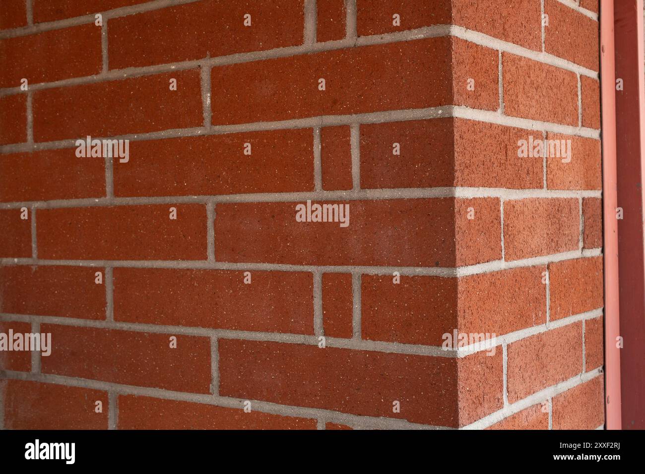 A view of an external angle of a brick wall Stock Photo - Alamy