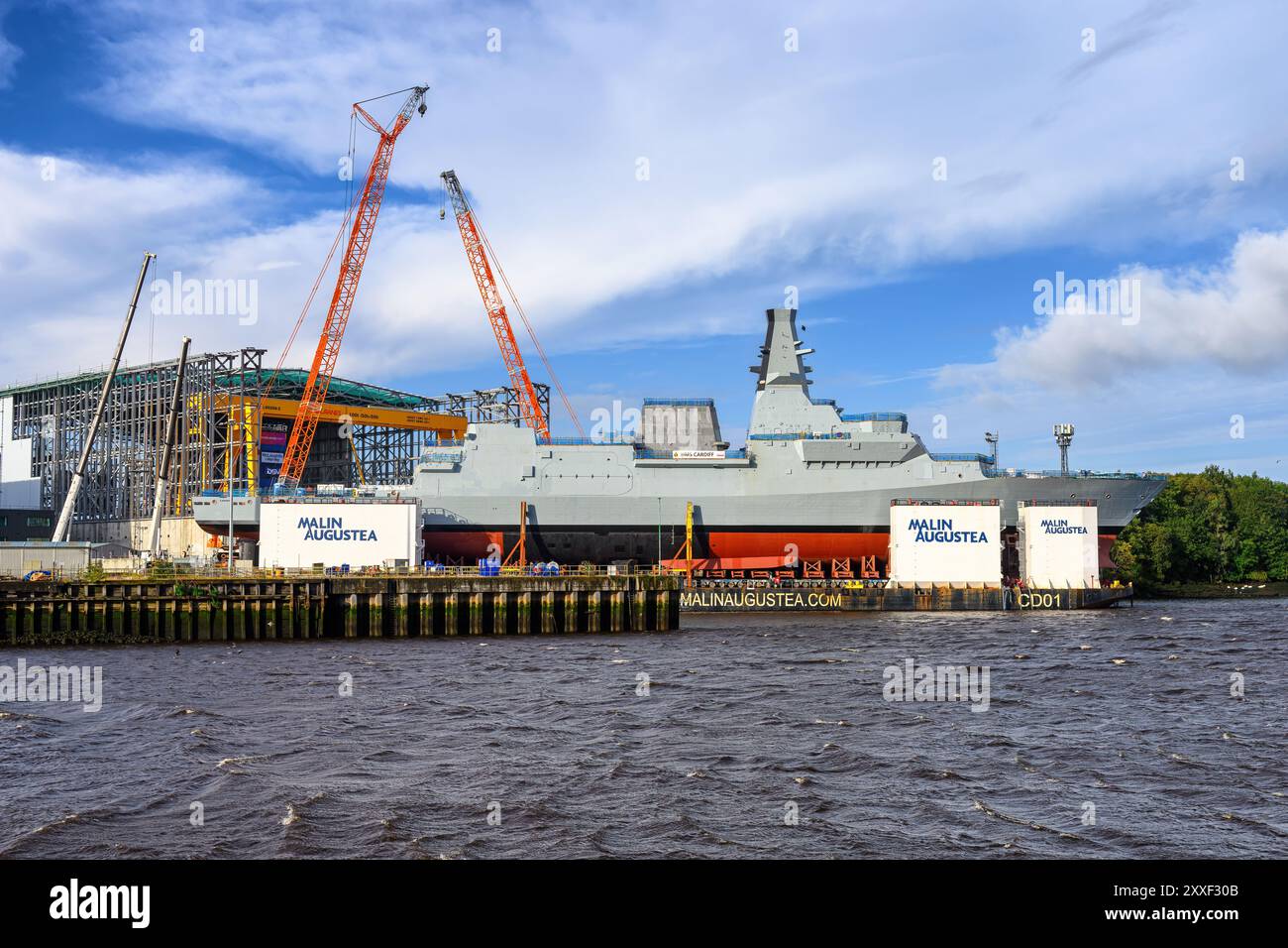 The future HMS Cardiff (F89), the second of eight Type 26 frigates ...