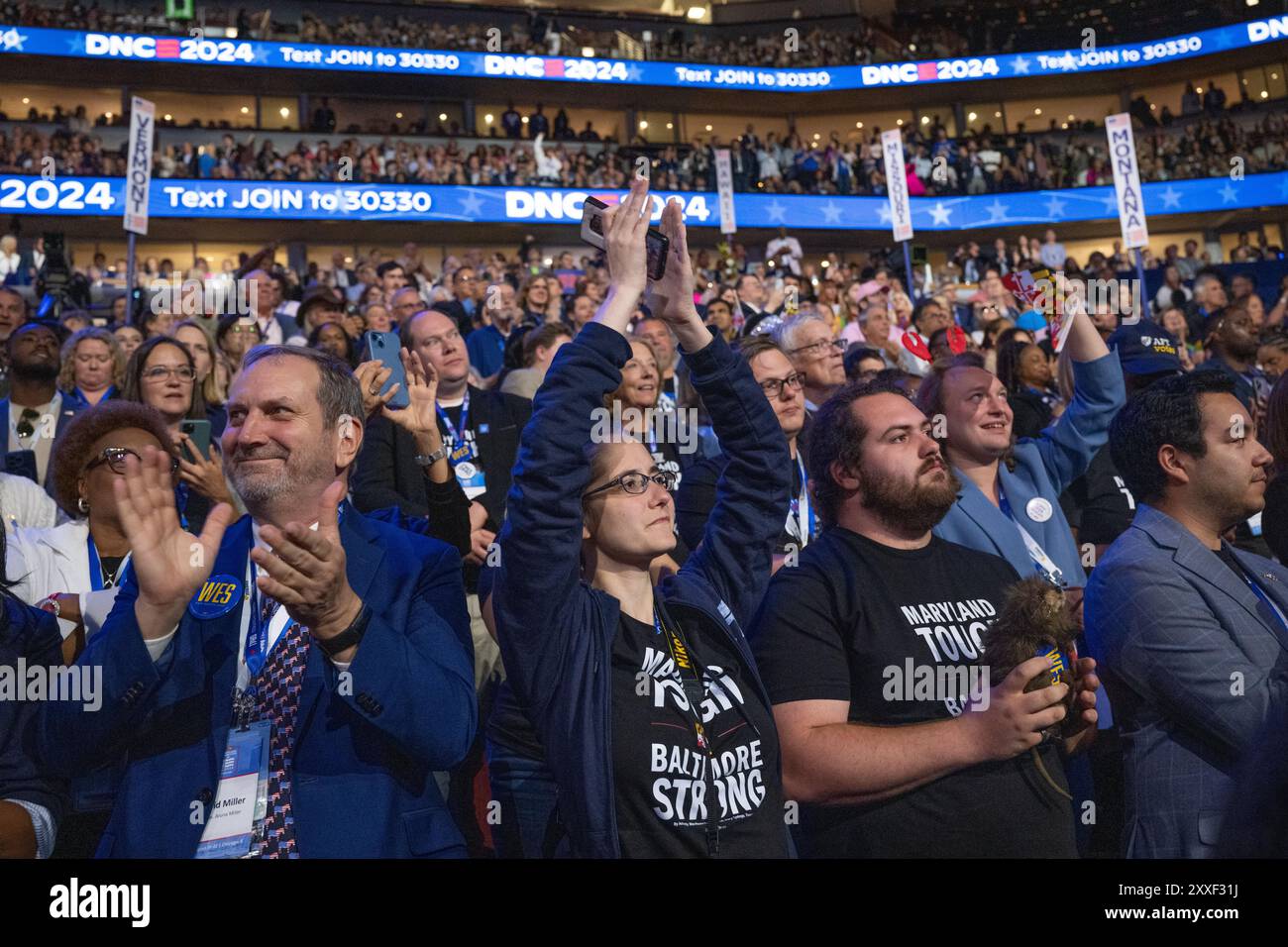 Chicago, Illinois USA - 08-21-2024: Democratic National Convention ...
