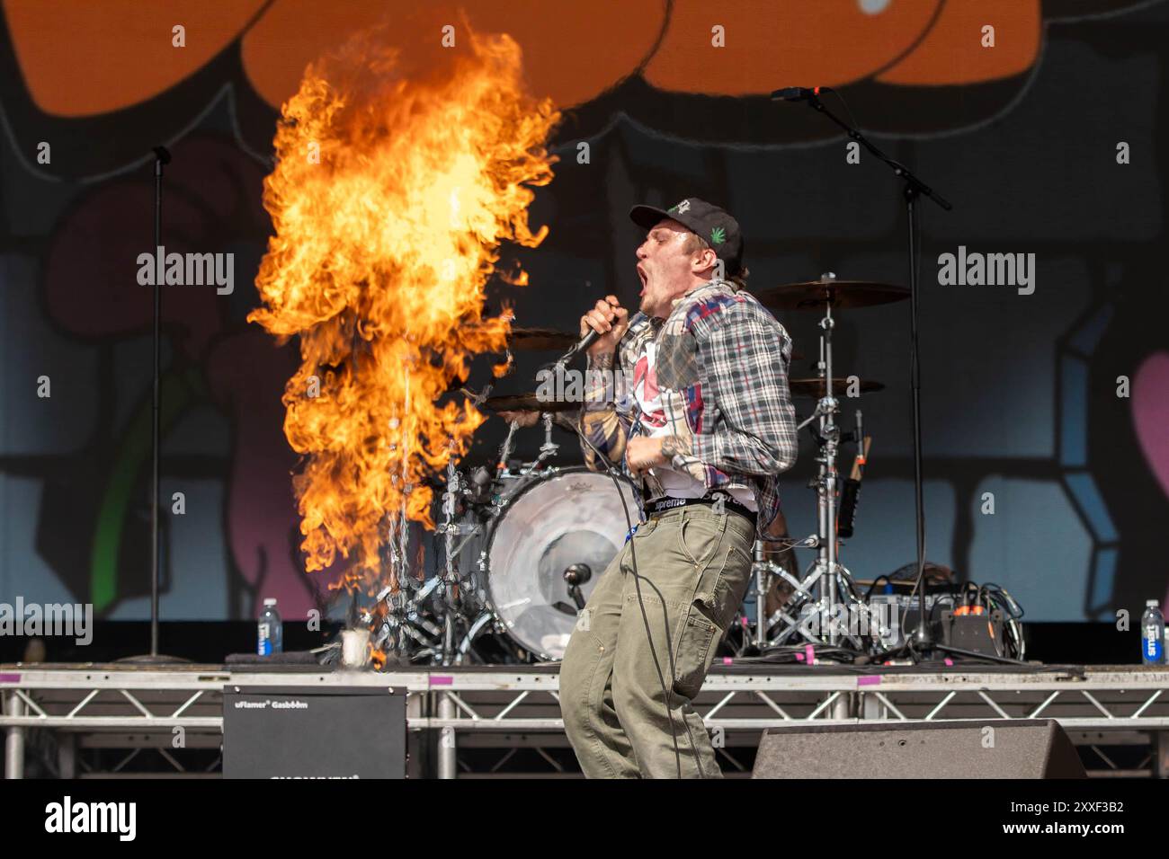 Leeds, UK. Saturday 24 August 2019. Jarad A. Higgins, better known by ...
