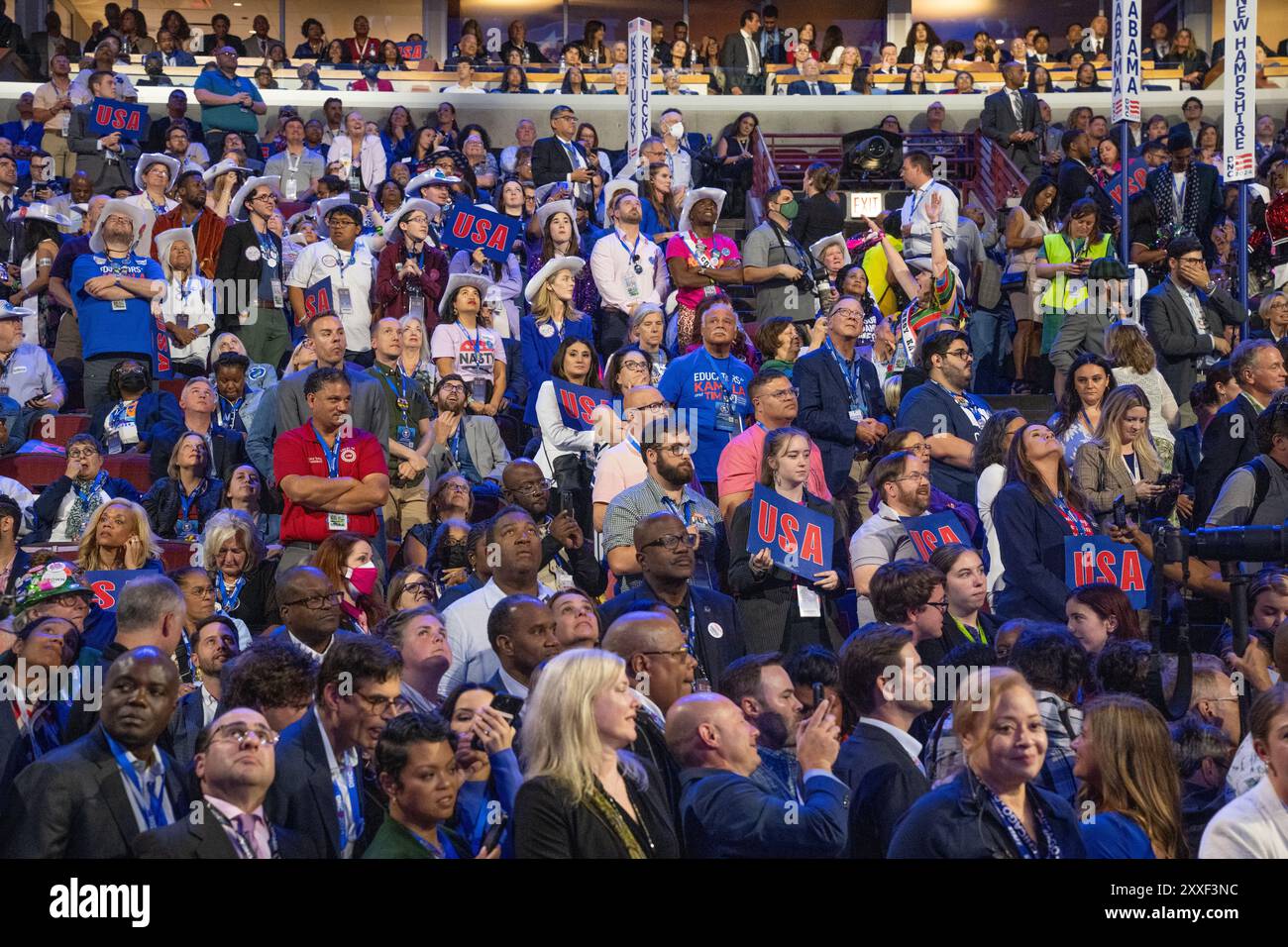Chicago, Illinois USA - 08-21-2024: Democratic National Convention ...