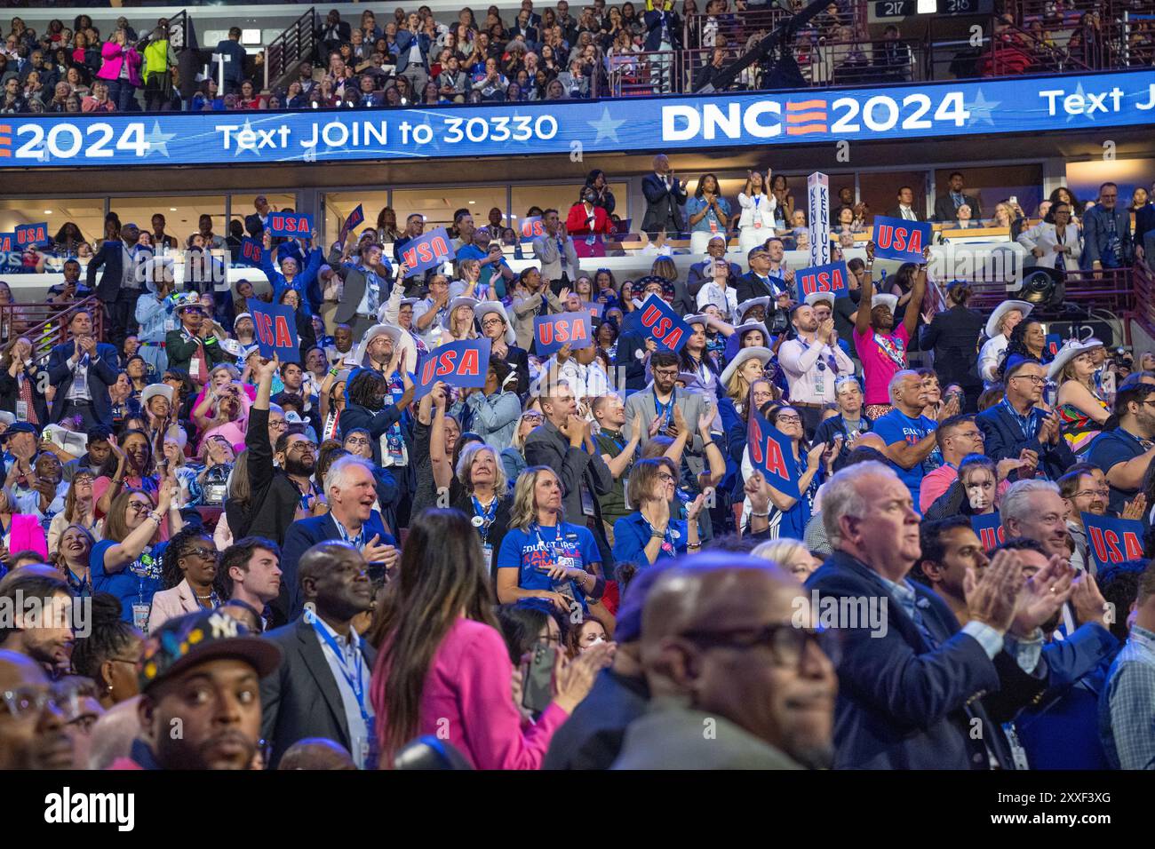 Chicago, Illinois USA - 08-21-2024: Democratic National Convention ...
