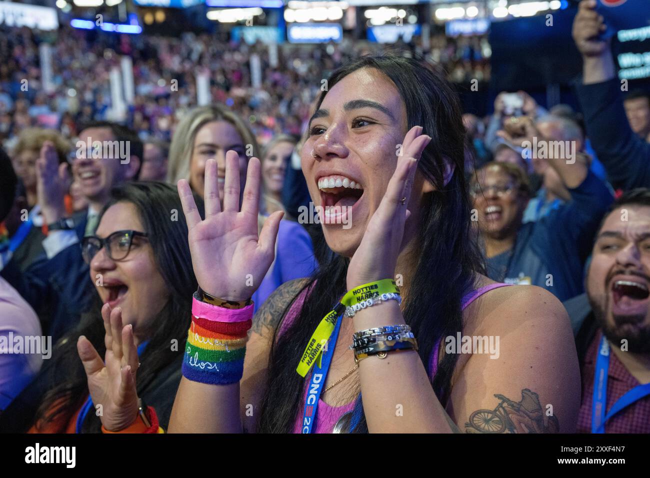 Chicago, Illinois USA - 08-21-2024: Democratic National Convention ...
