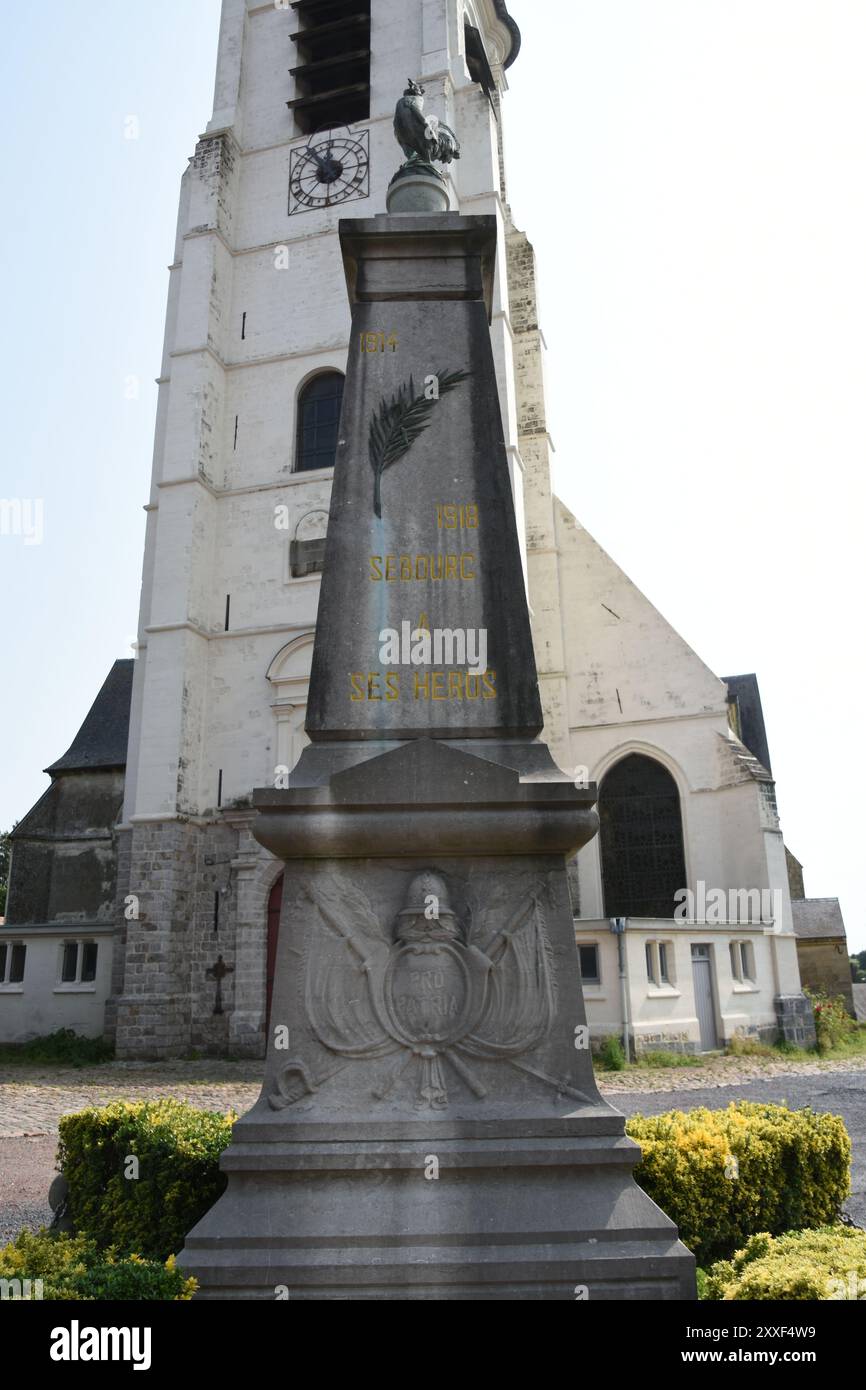 SEBOURG.DÉPARTEMENT DU NORD.MONUMENT AUX MORTS Stock Photo - Alamy