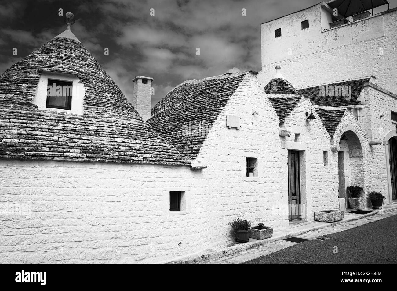Typical houses called Trulli of Alberobello. Alberobello, Bari, Apulia ...