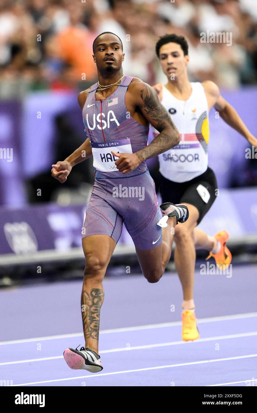 Quincy Hall of United States of America competes in the 400m men first ...