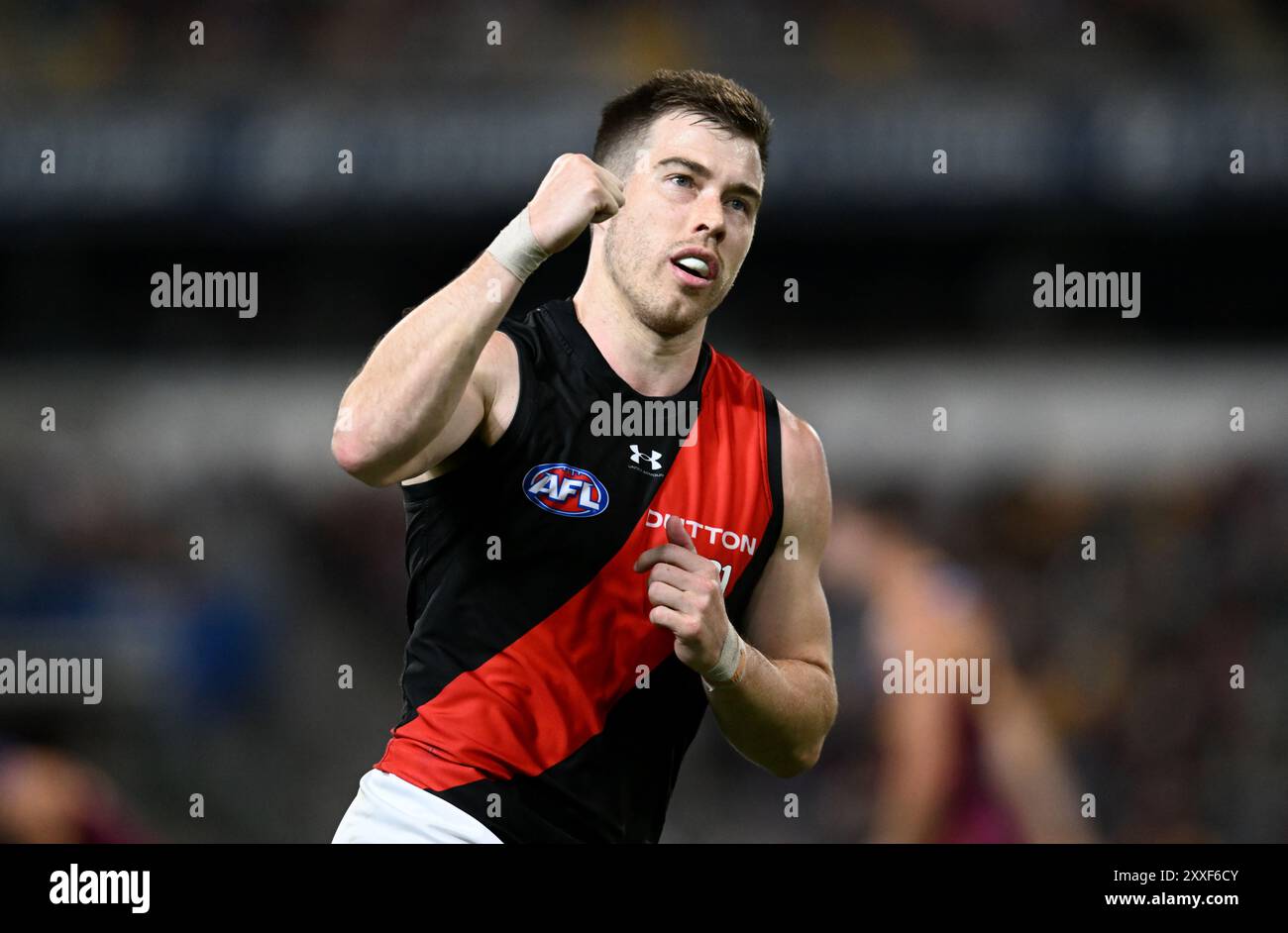 Brisbane, Australia. 24th Aug, 2024. Zach Merrett of the Bombers ...