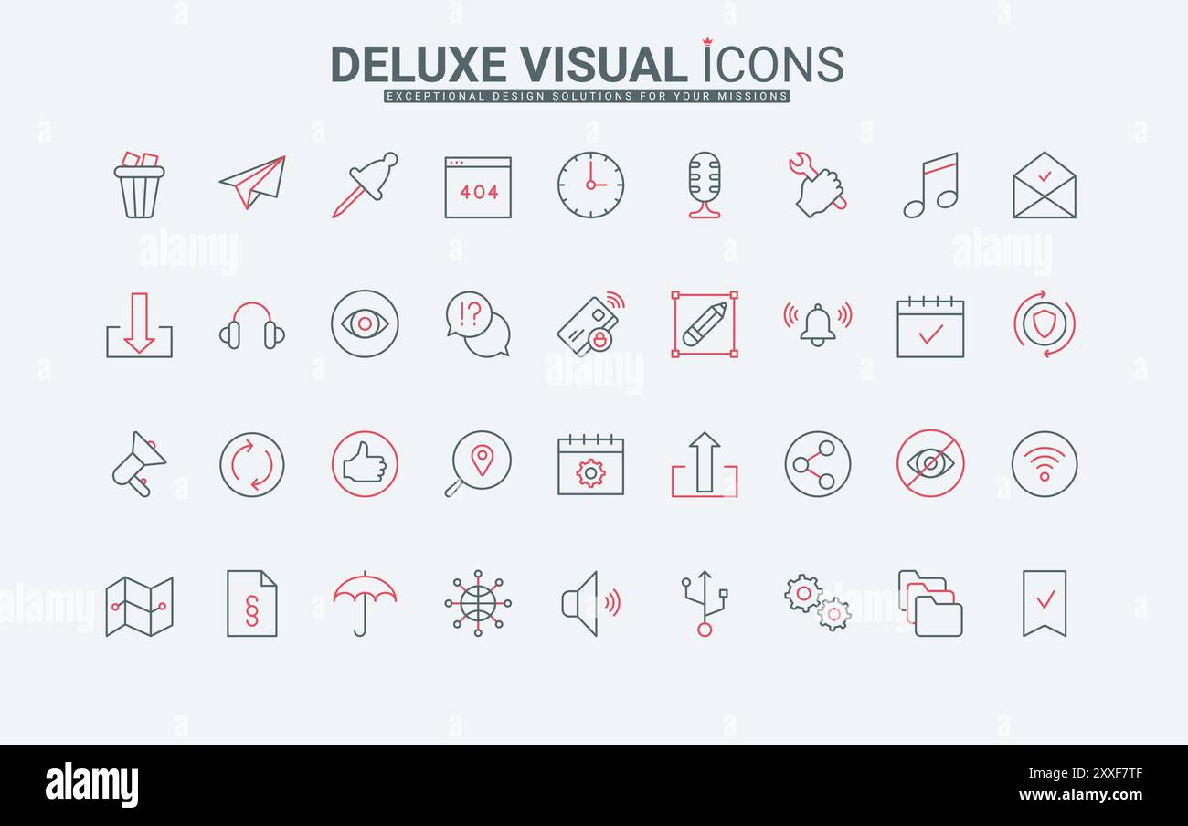Online service line icons set for mobile app. Software update and ...