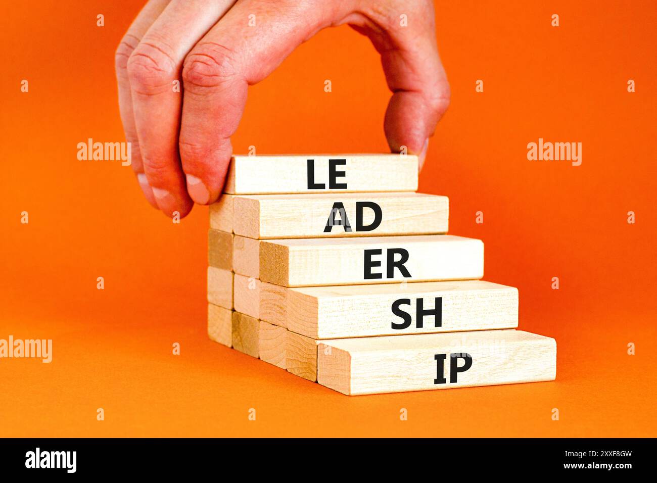 Leadership symbol. Concept word Leadership on beautiful wooden blocks ...