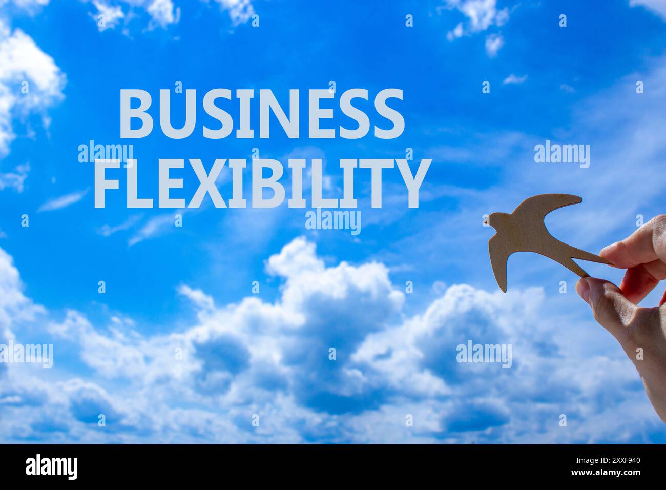 Business flexibility symbol. Concept words Business flexibility on ...