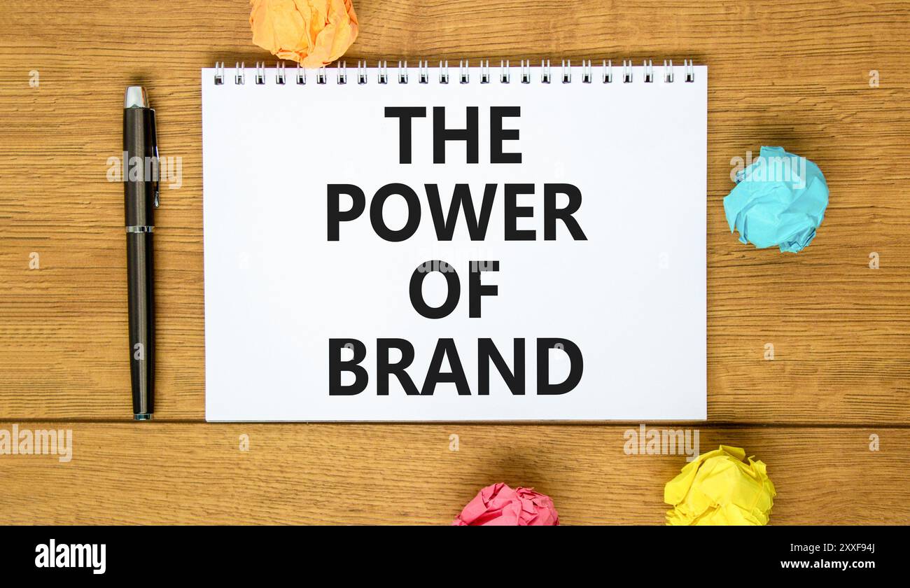 The power of brand symbol. Concept words The power of brand on ...