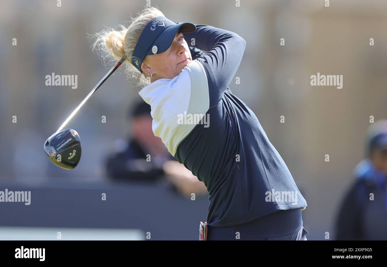 Louise Rydqvist during day three of the 2024 AIG Women's Open at St ...