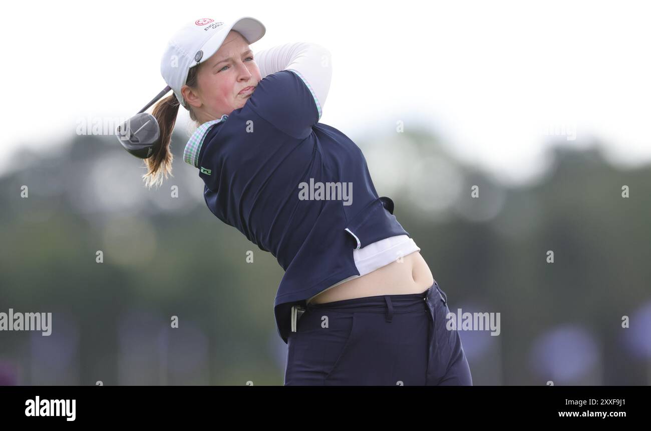 Lottie Woad during day three of the 2024 AIG Women's Open at St Andrews ...