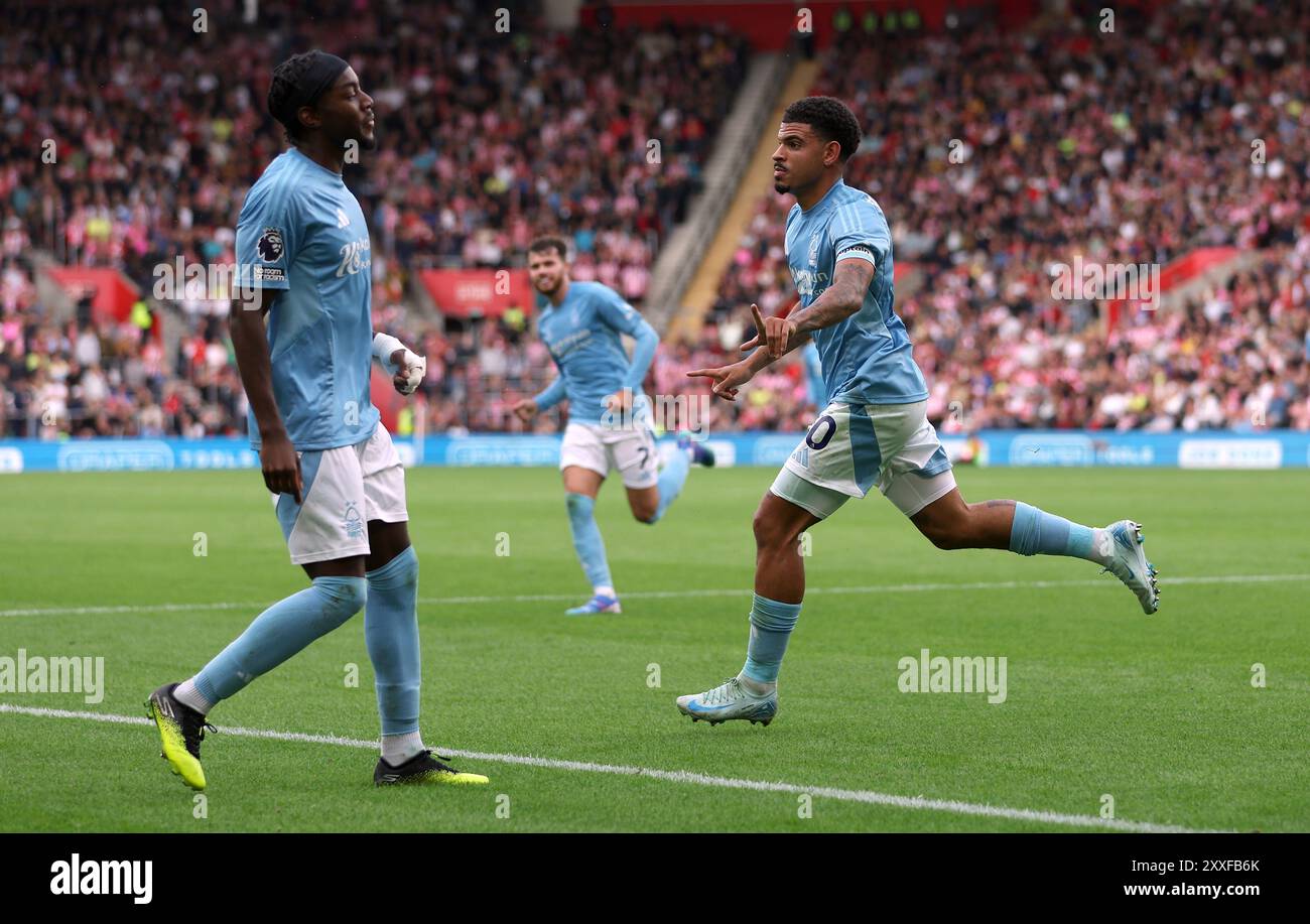 Nottingham Forest's Morgan Gibbs-White celebrates scoring their side's ...