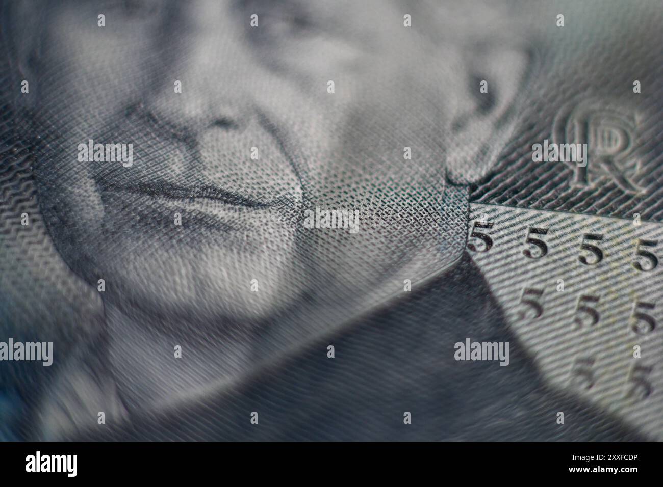 new £5 note Stock Photo - Alamy