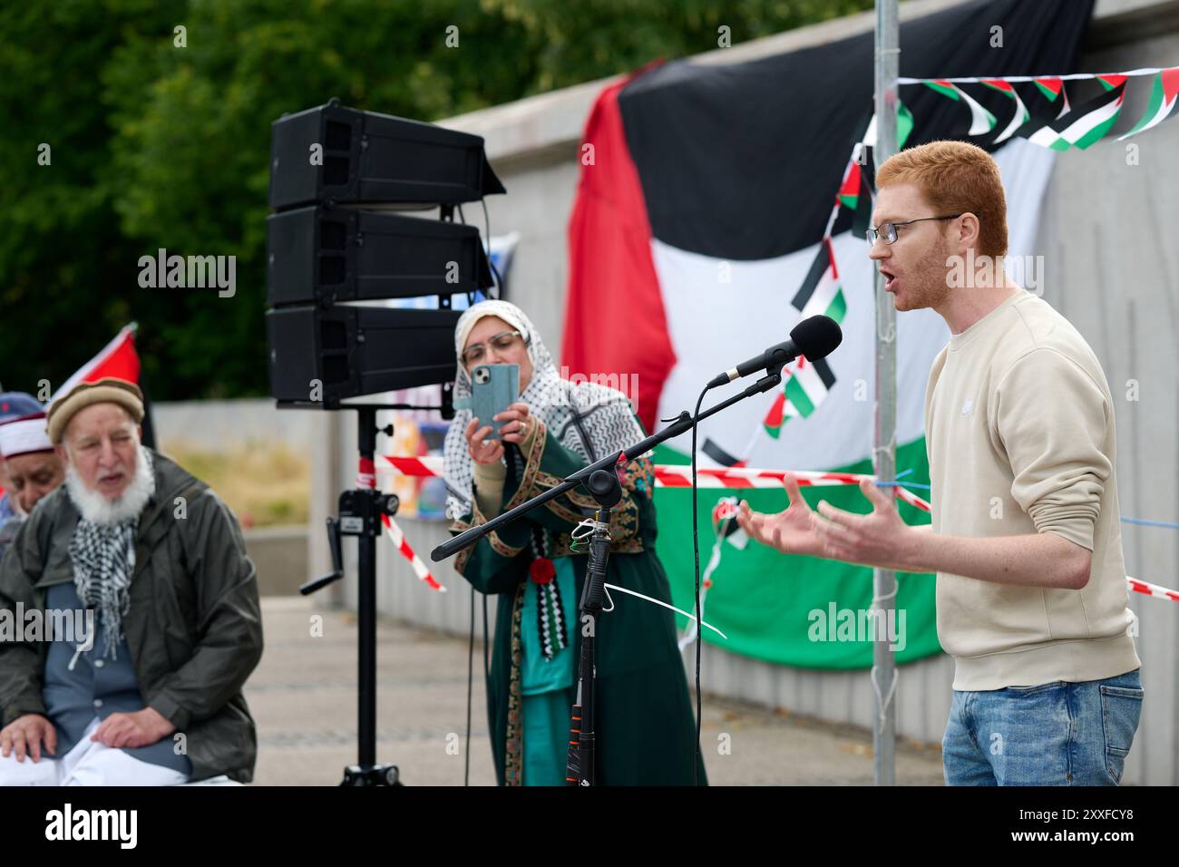 Edinburgh Scotland, UK 24 August 2024. Ross Greer MSP for the Scottish ...