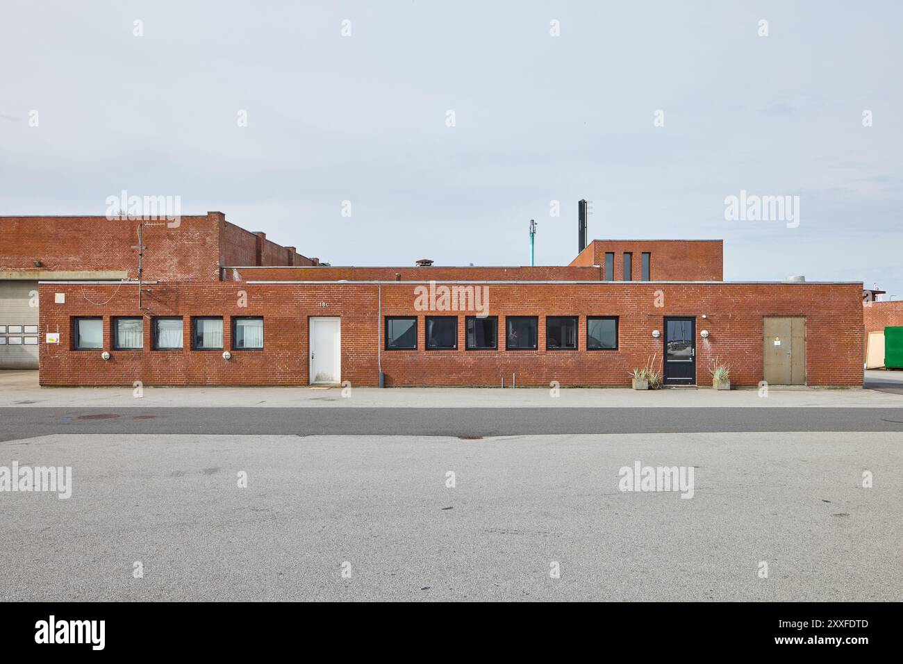Sæby Fiske-Industri (Saeby Fish Canners), factory building from around ...