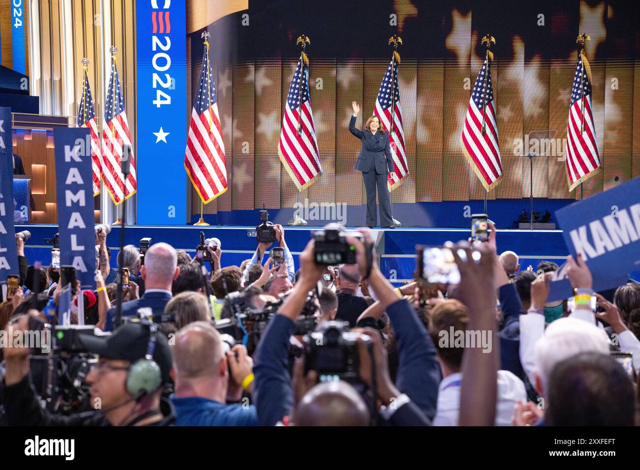 Chicago, Illinois USA - 08-22-2024: Democratic National Convention ...