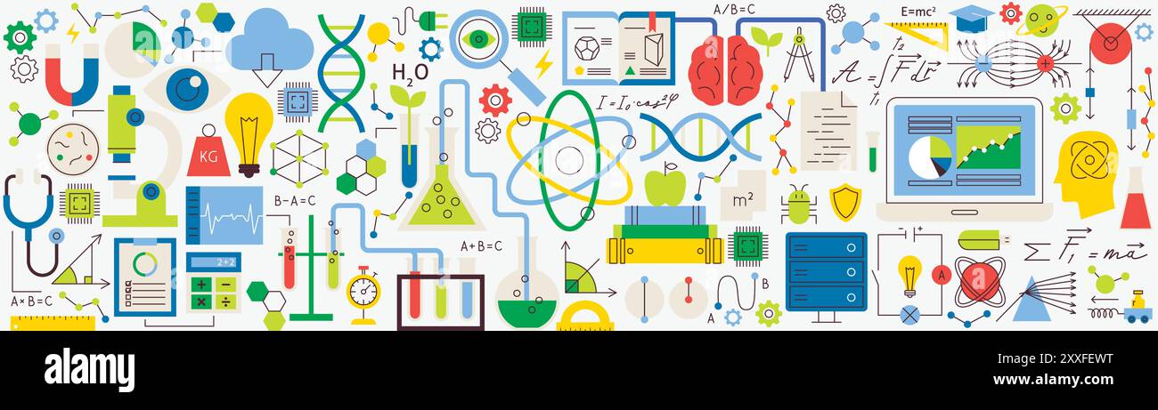 Atom line solid icon Stock Vector Images - Alamy