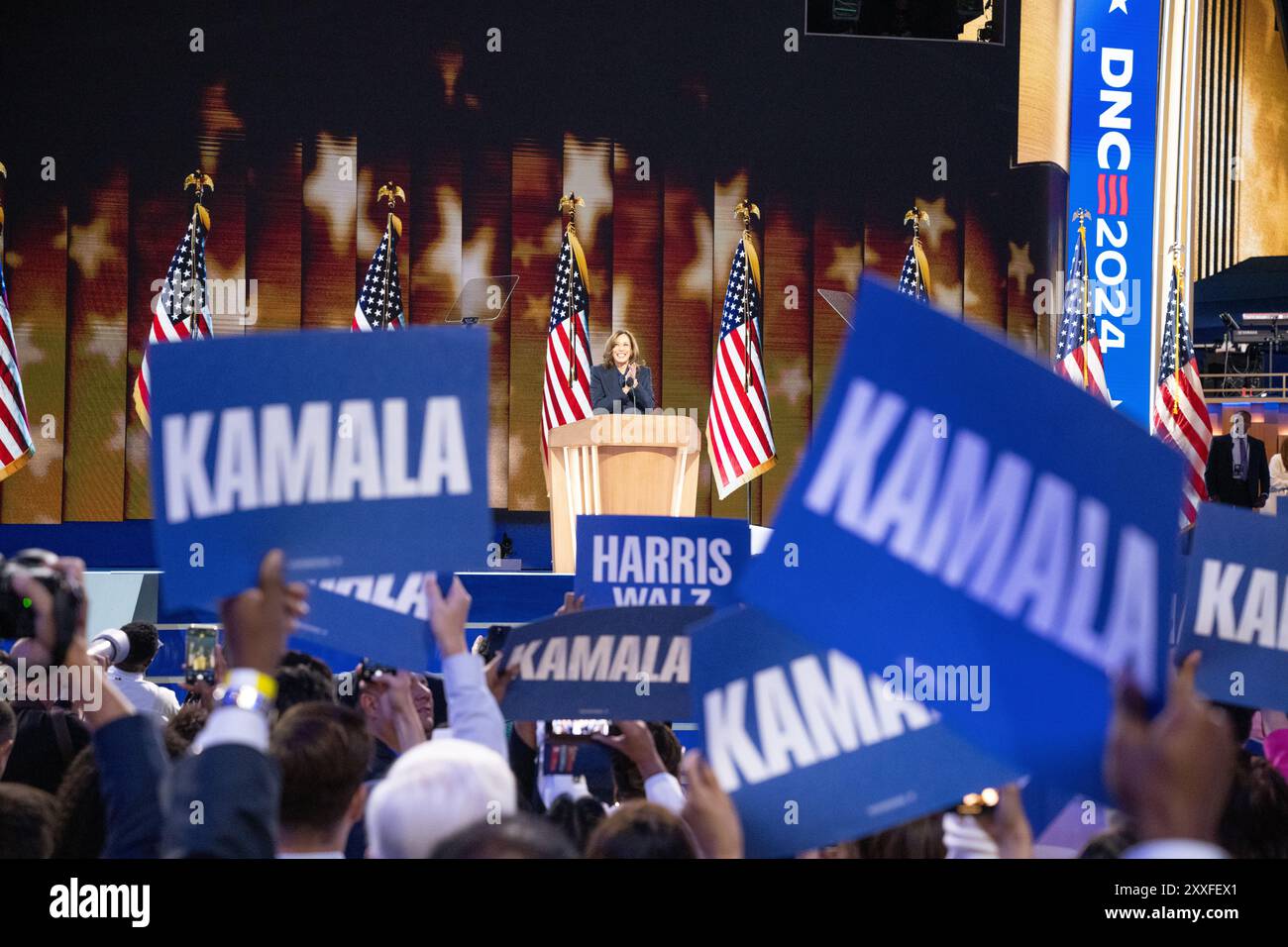Chicago, Illinois USA - 08-22-2024: Democratic National Convention ...