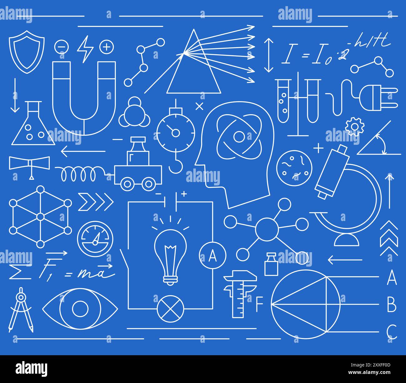 Line Physics Science Concept Stock Vector Image & Art - Alamy