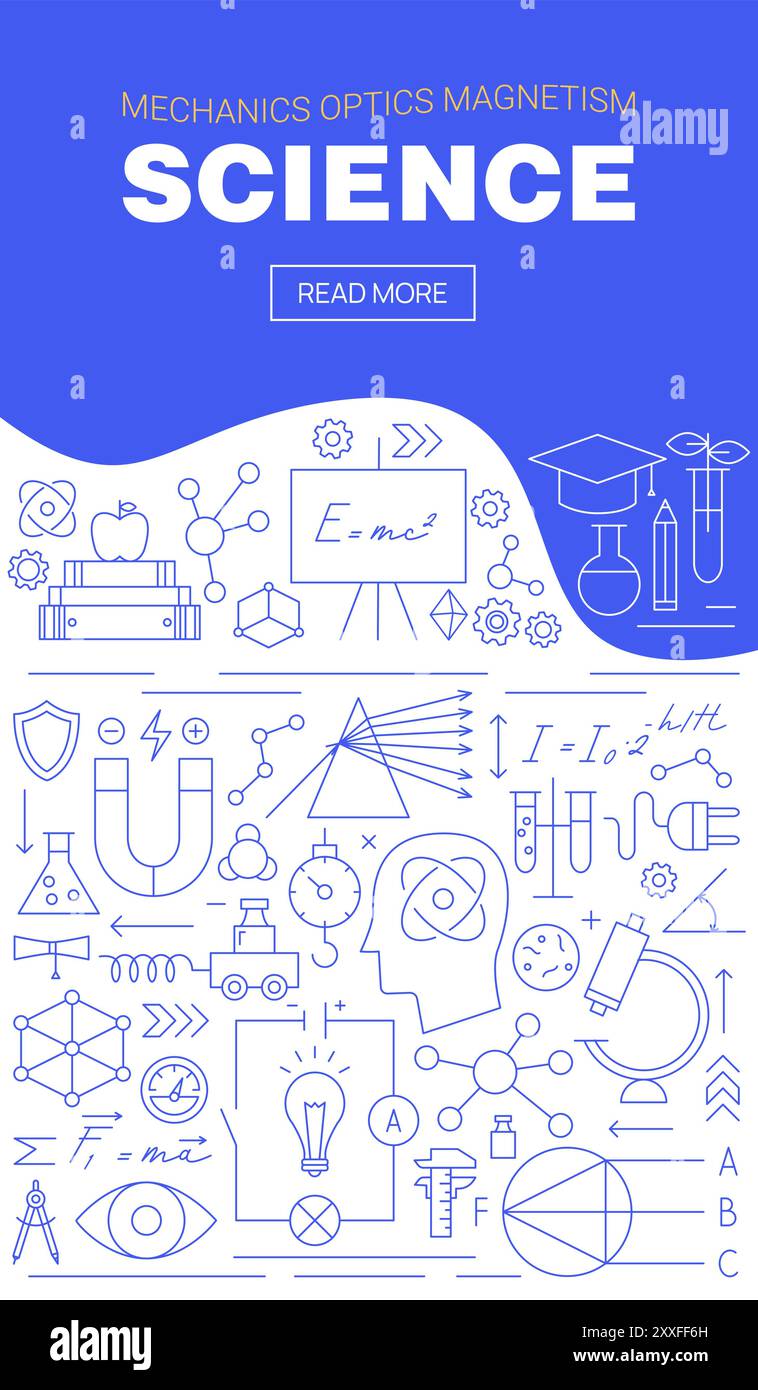 Line Physics Science Flyer Stock Vector Image & Art - Alamy