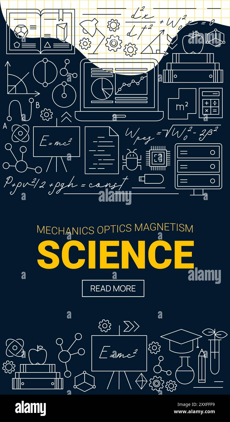 Physics Science Line Flyer Stock Vector Image & Art - Alamy