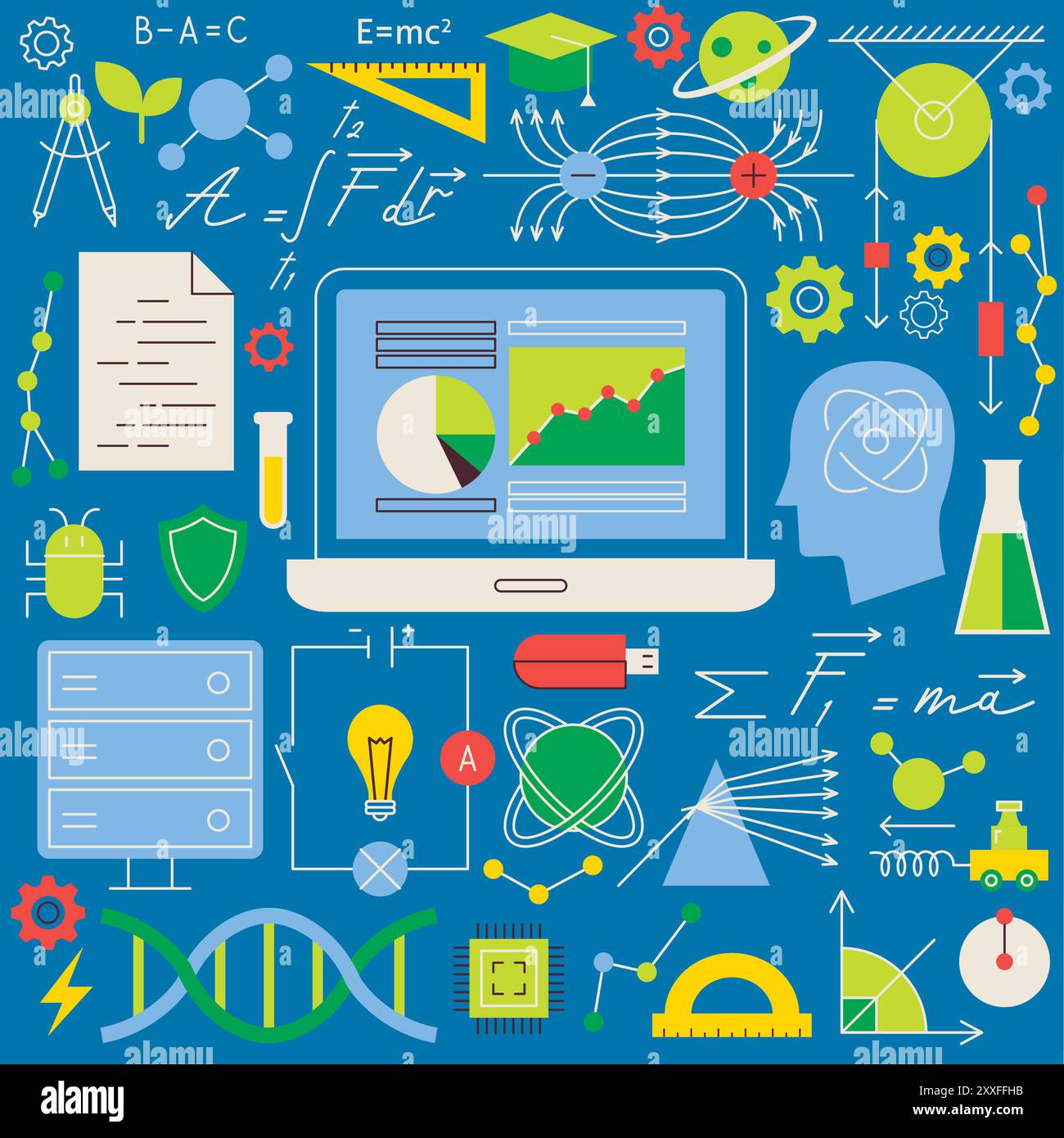 Dna molecule chemical equation Stock Vector Images - Alamy