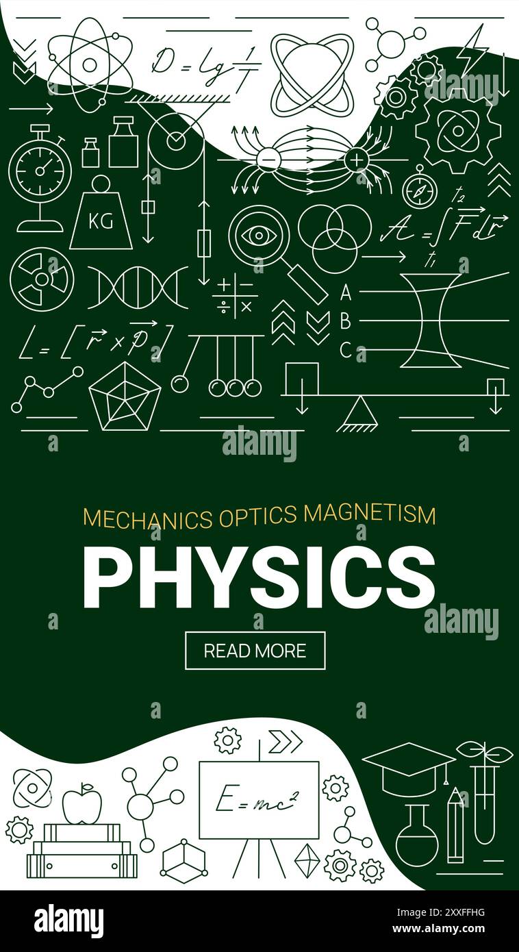 Line Flyer Physics Science Stock Vector Image & Art - Alamy
