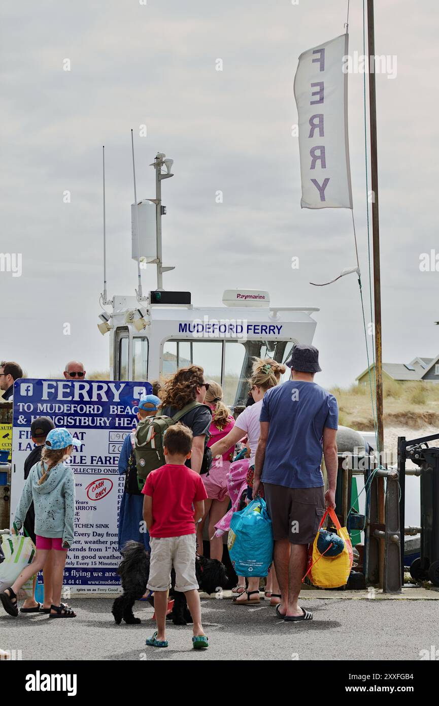 Queue Of People, Children And Families Queueing To Get Onto The ...