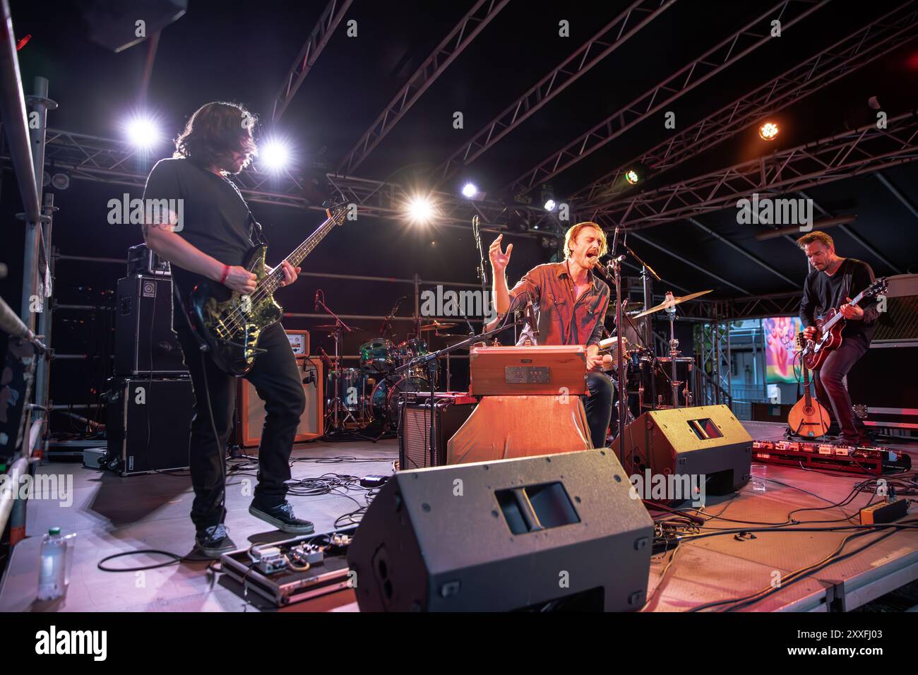 Milan Italy. 22th Aug 2024. The Belgian band TAKH performs live on ...